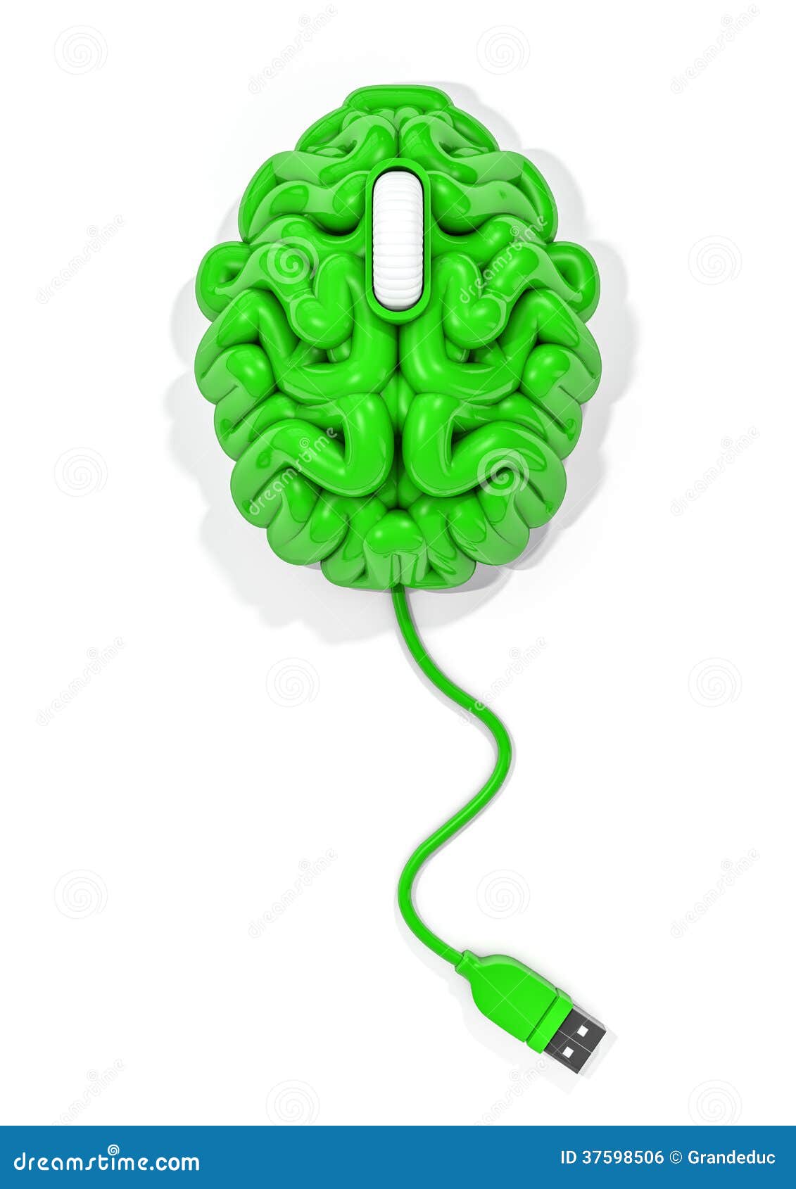 Mouse brain stock illustration. Illustration of electronics - 37598506