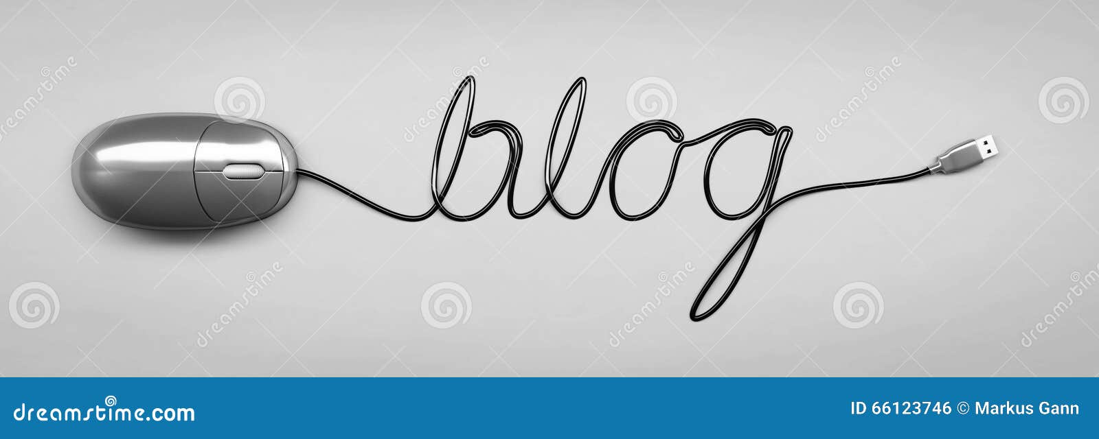 Mouse with cable text blog stock illustration. Illustration of black ...
