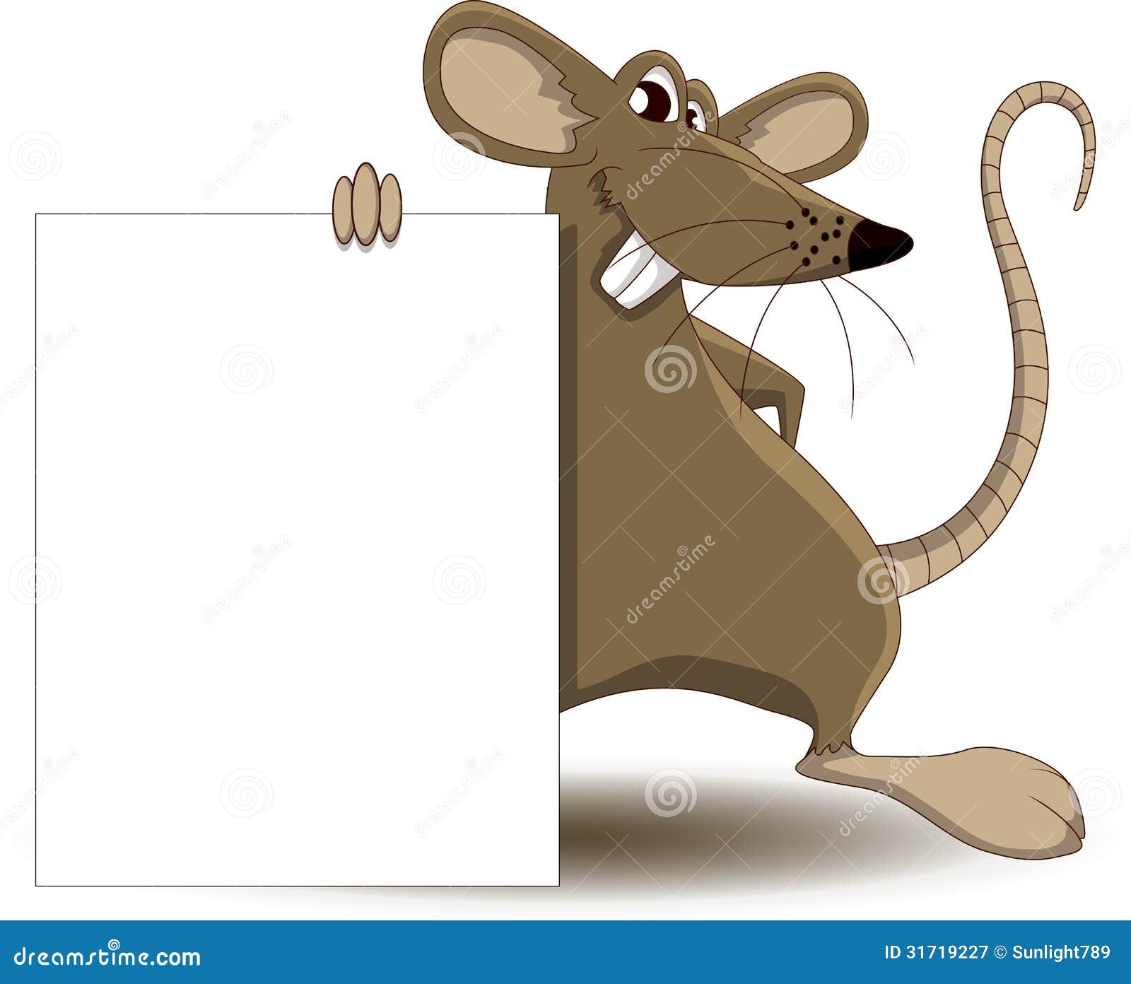 Simple Mouse Cartoon Side View