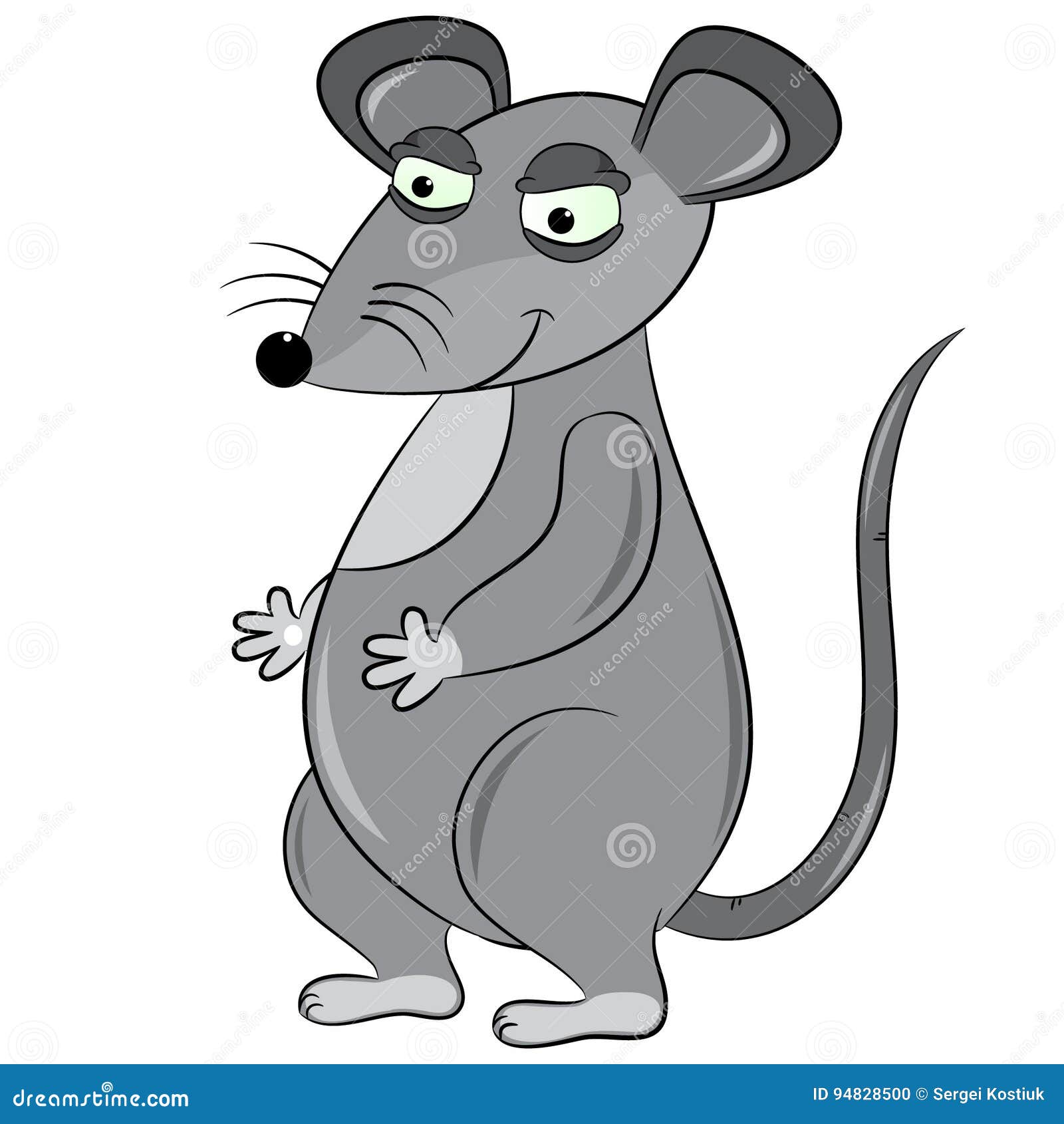Mouse cartoon stock vector. Illustration of gray, blue - 94828500