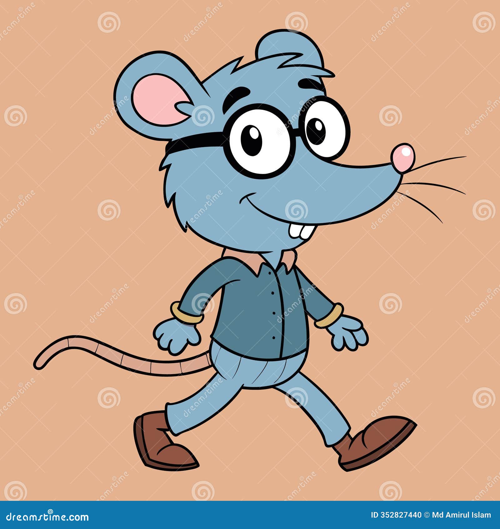 Mouse cartoon image stock illustration. Illustration of happy - 352827440