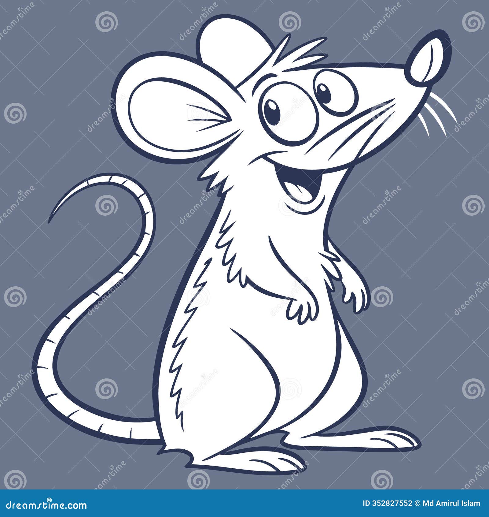 Mouse cartoon image stock illustration. Illustration of domestic ...