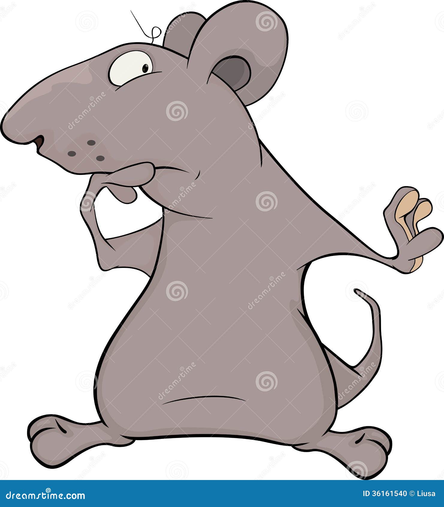 Mouse cartoon stock vector. Illustration of curiosity - 36161540