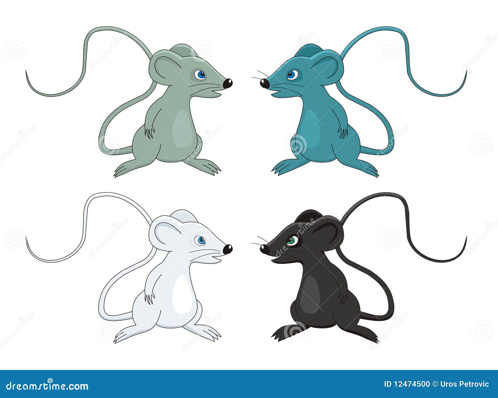 Mouse Cartoon Vector Illustration Stock Illustration - Illustration of ...