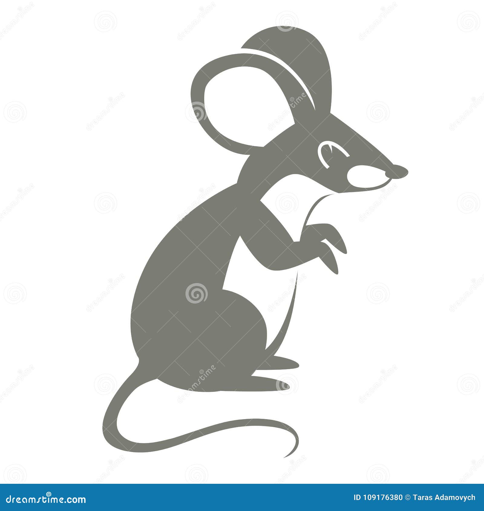 Mouse Cartoon Vector Illustration Flat Style Profile Stock Vector ... Mouse Cartoon Vector Illustration Flat Style Profile Stock Vector ...