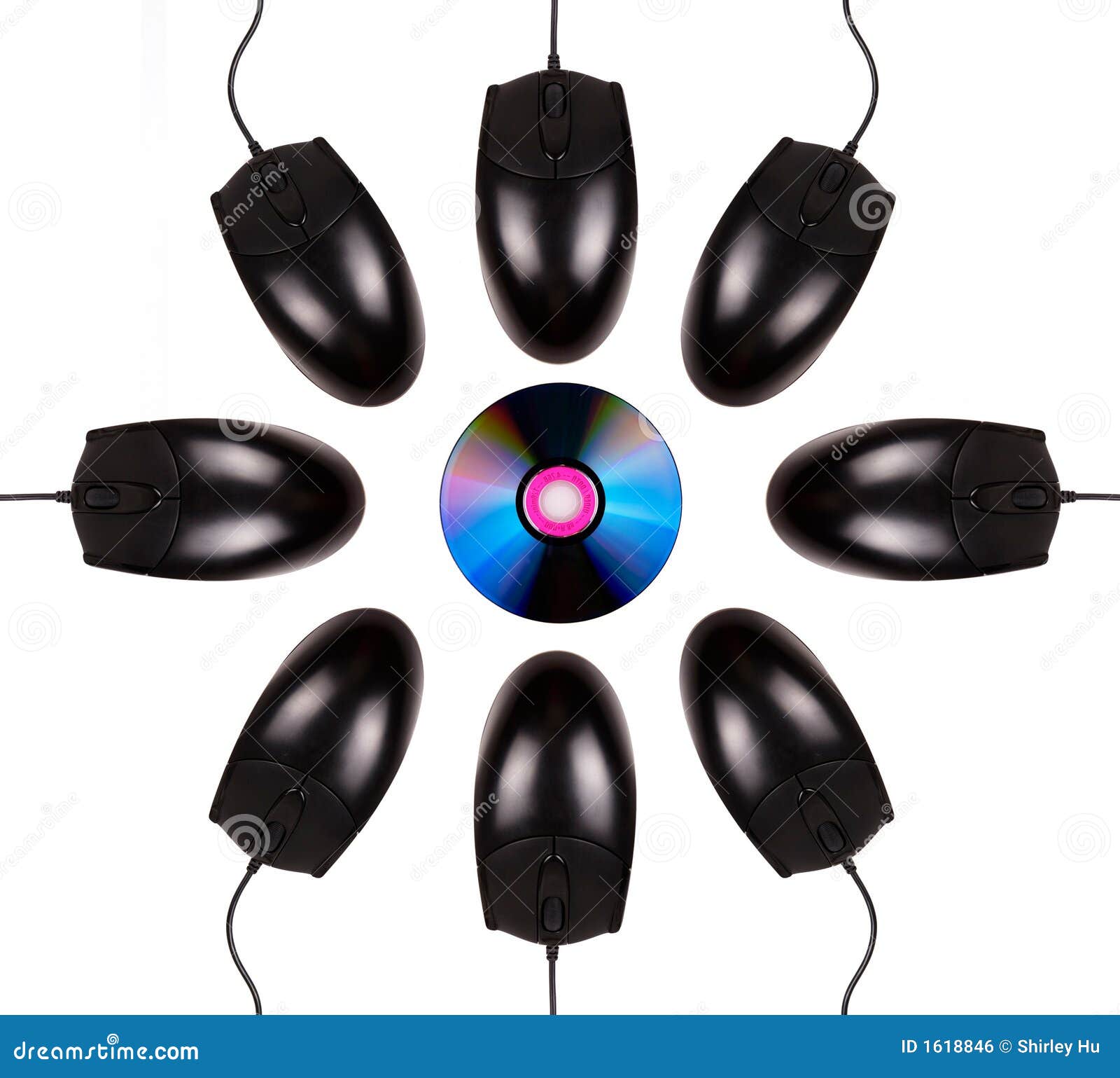 Mouse and CD-ROM stock photo. Image of cursor, data, business - 1618846