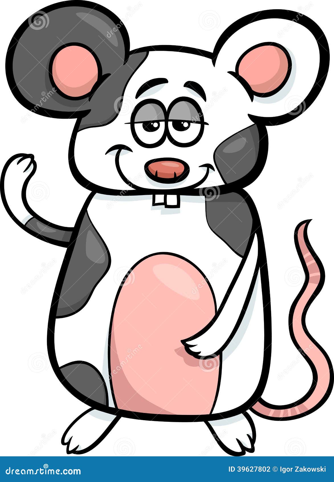 Mouse Character. Funny Cartoon Mice. Vector Clipart Isolated On White ...