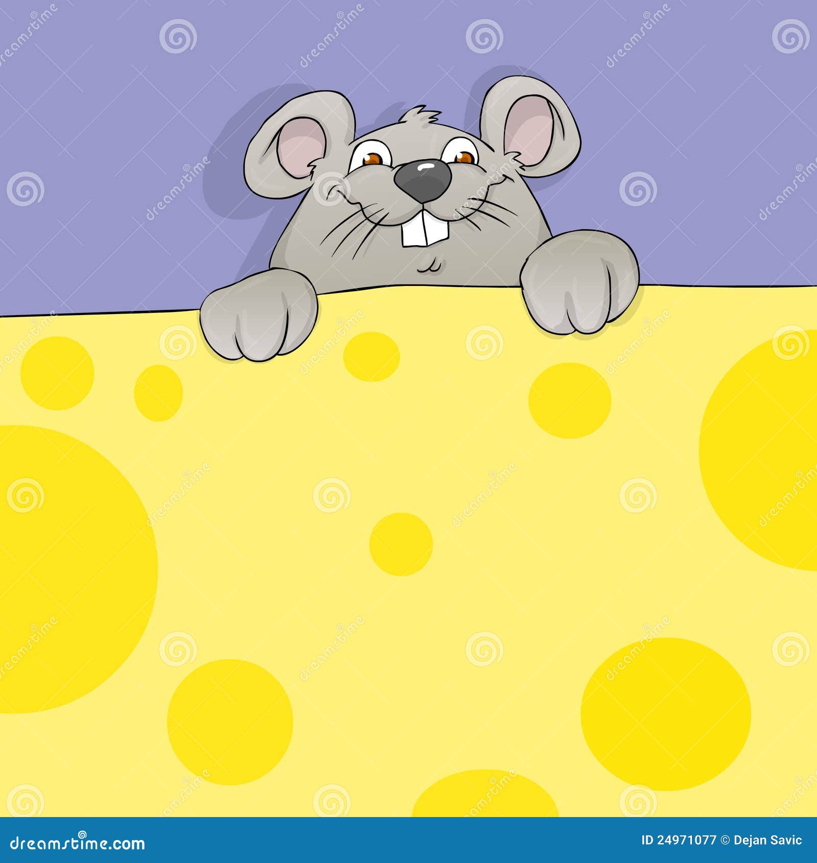Mouse and cheese banner stock illustration. Illustration of animal ...