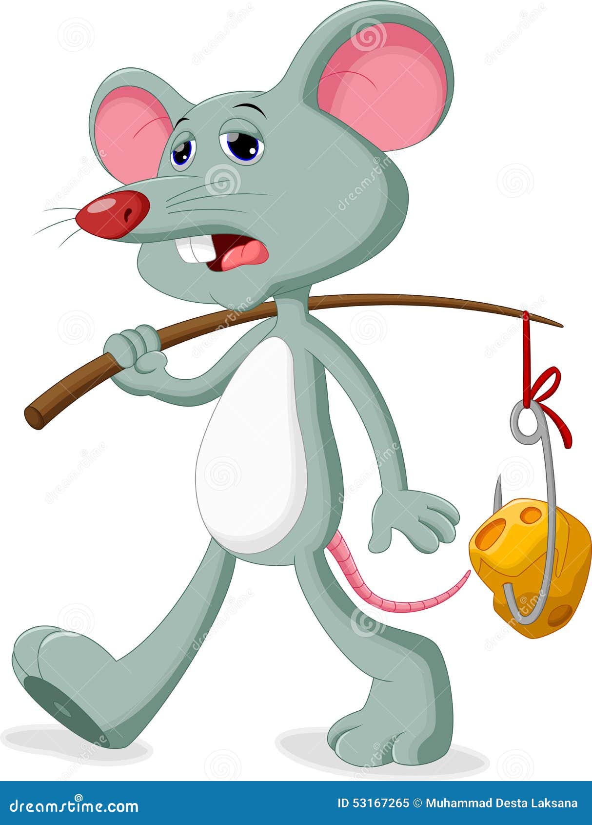 Mouse and cheese cartoon stock illustration. Illustration of mice ...