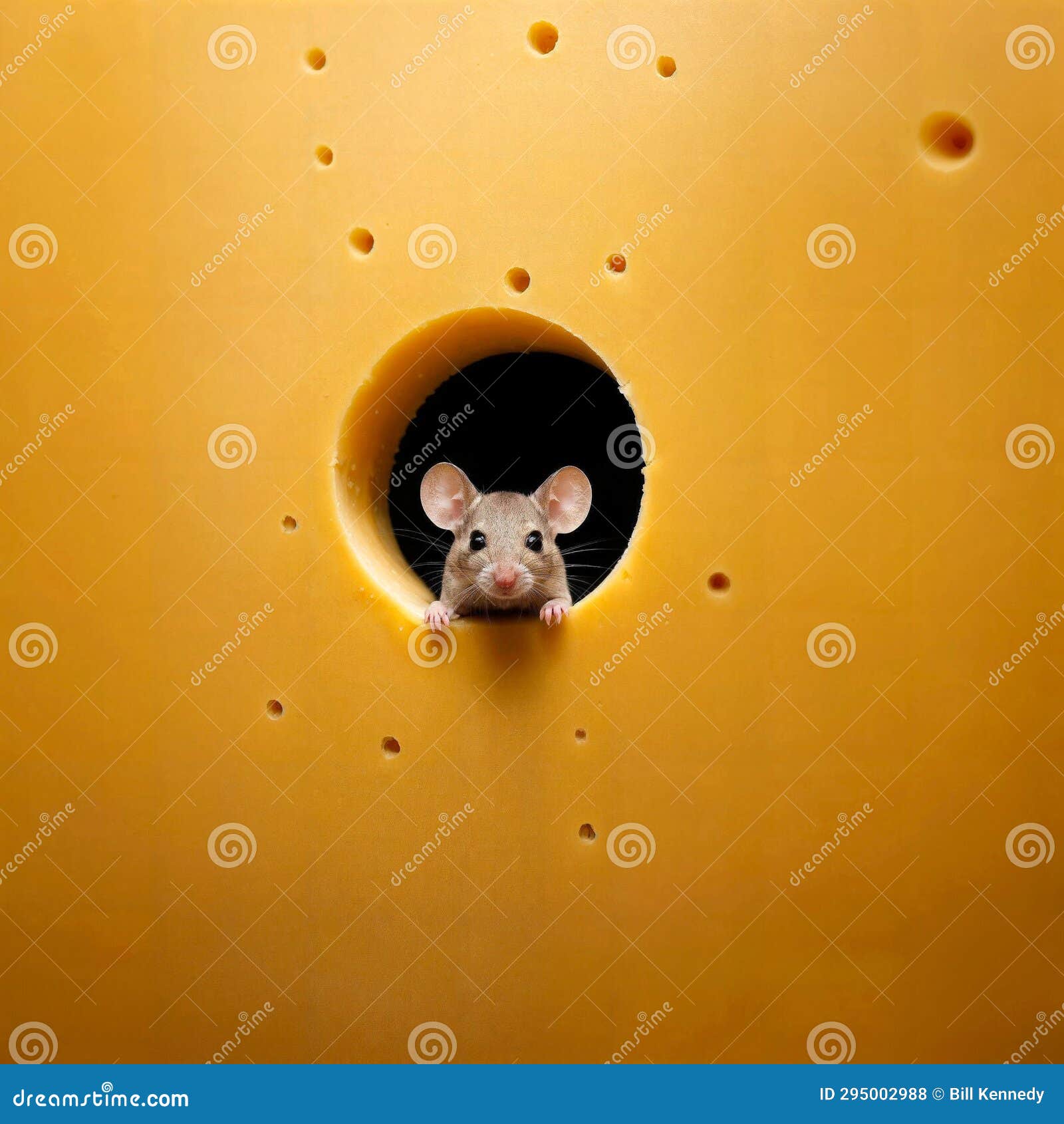 Mouse in Cheese Created with Generative AI Stock Illustration ...