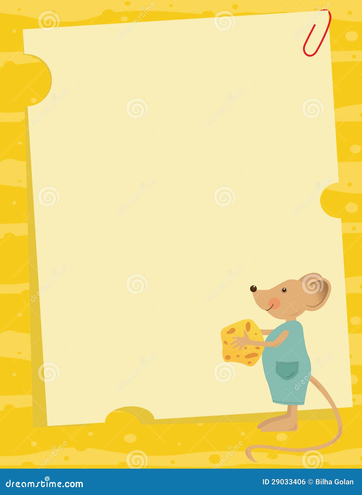 Mouse and Cheese Note stock vector. Illustration of vector - 29033406