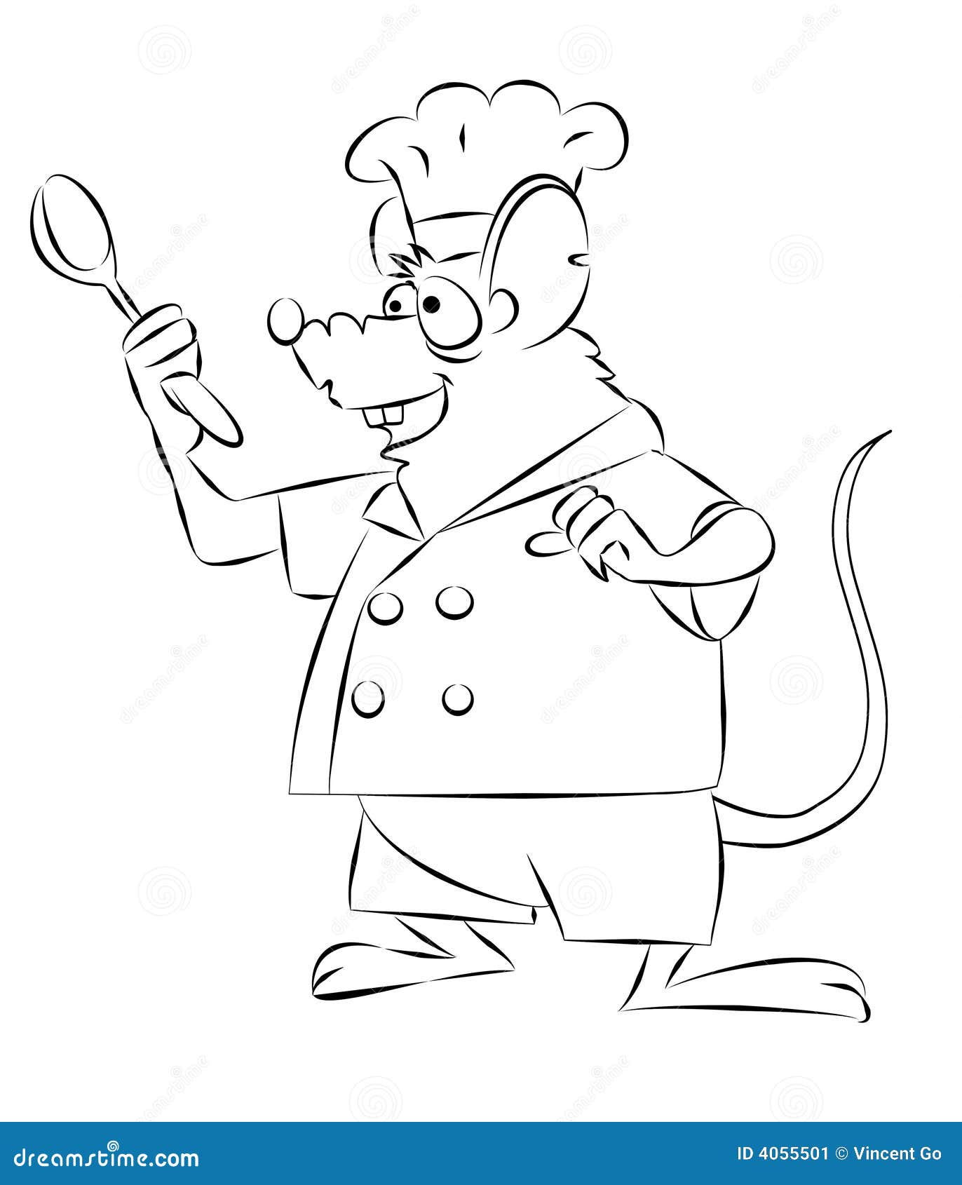 Mouse chef stock illustration. Illustration of cooking - 4055501