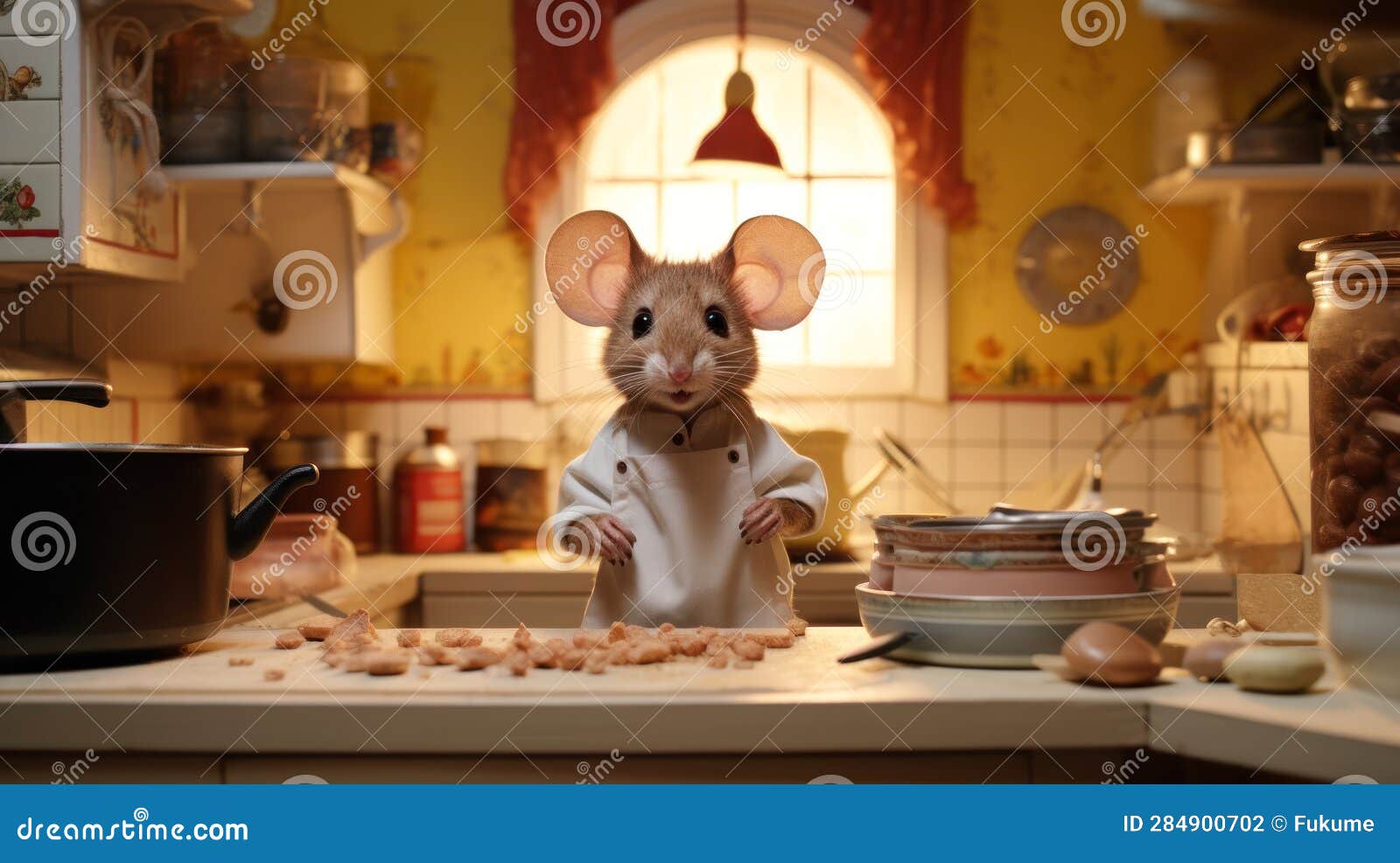 Mouse Chef in the Kitchen. Generative Ai Stock Photo - Image of hugging ...