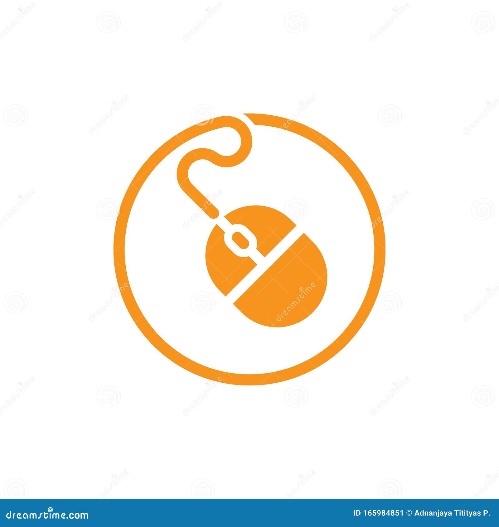 Mouse Circle Line Symbol Logo Vector Stock Vector - Illustration of ...