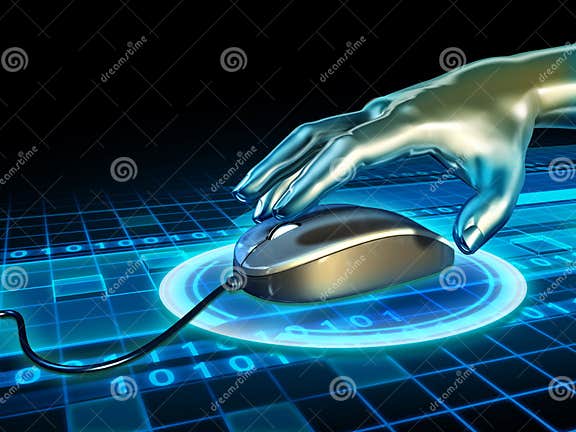 Mouse click stock illustration. Illustration of code - 15540783