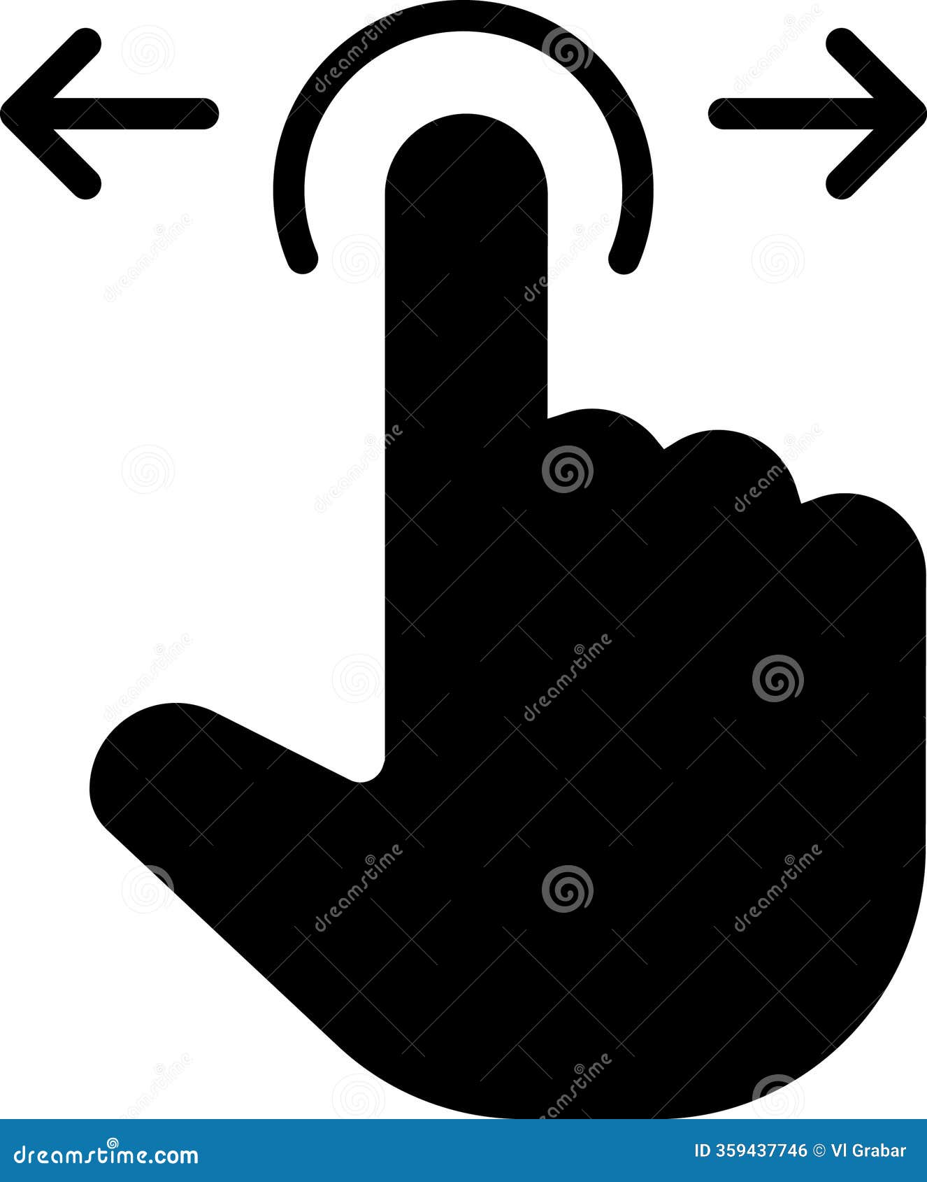 Mouse Click Cursor Icon. Hand Mouse Pointer Pictogram on Transparent Background Stock Vector ...