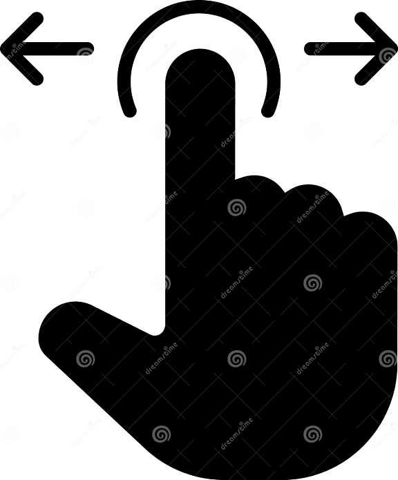 Mouse Click Cursor Icon. Hand Mouse Pointer Pictogram on Transparent Background Stock Vector ...