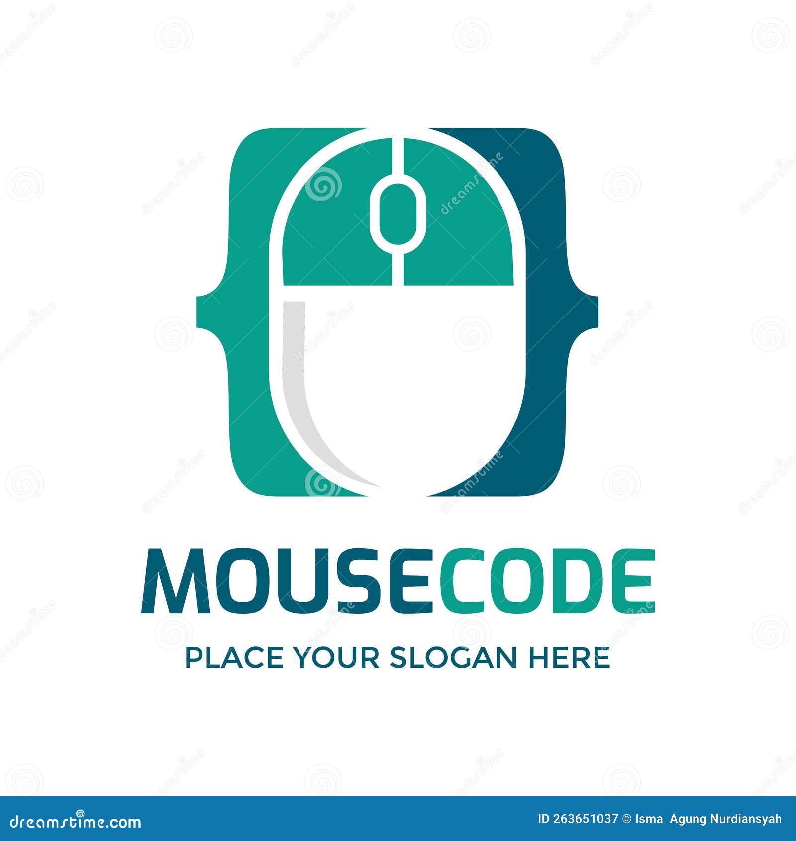 Mouse Code Vector Logo stock vector. Illustration of design - 263651037