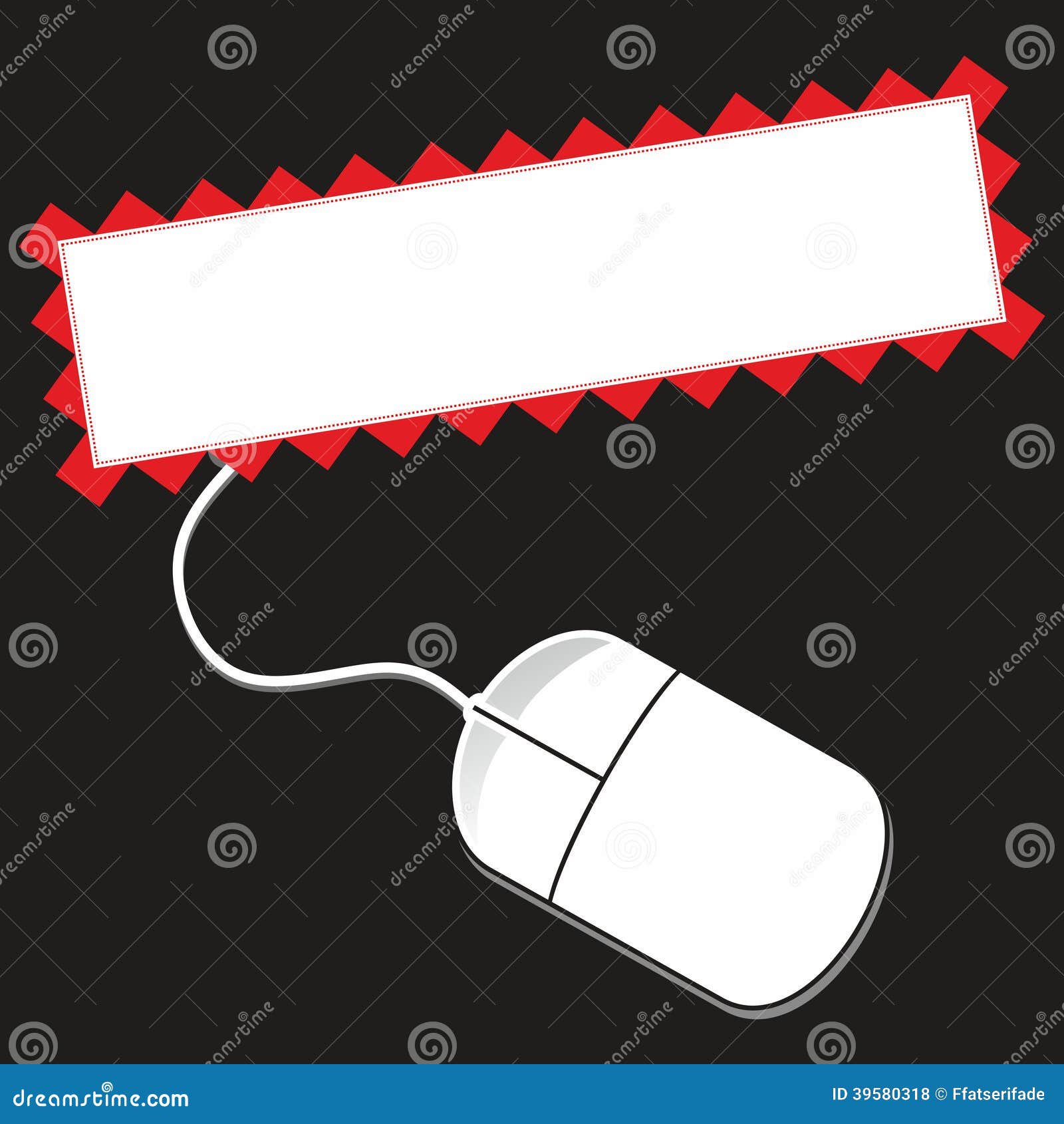 Mouse stock illustration. Illustration of metaphor, cable - 39580318