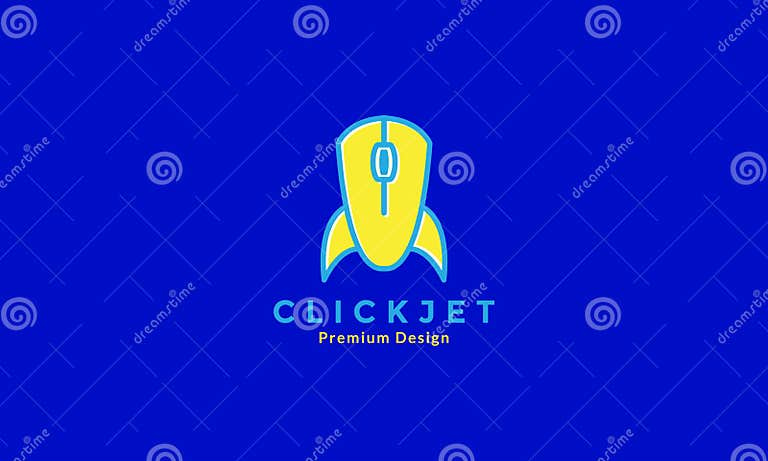 Mouse Computer with Rocket Colorful Logo Design Vector Icon Symbol ...