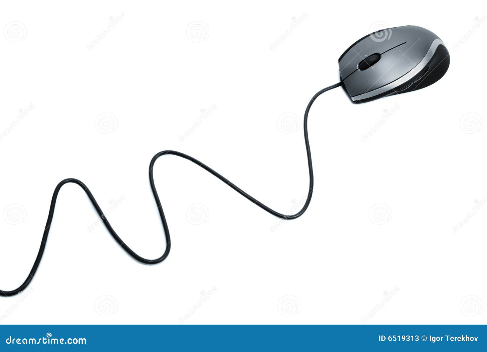 Mouse con una rotella immagine stock. Immagine di ottico - 6519313