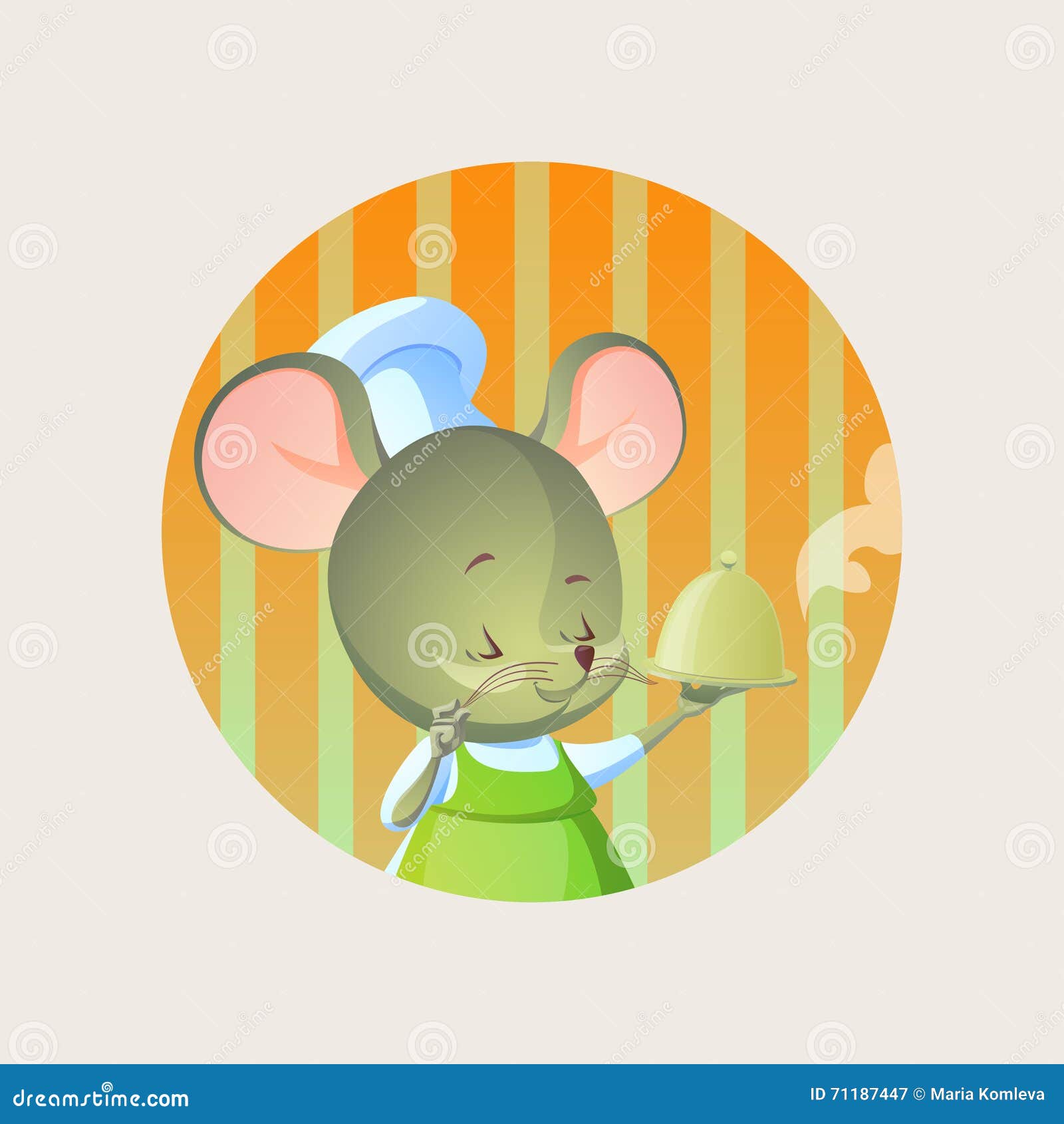 Mouse cook stock vector. Illustration of food, house - 71187447