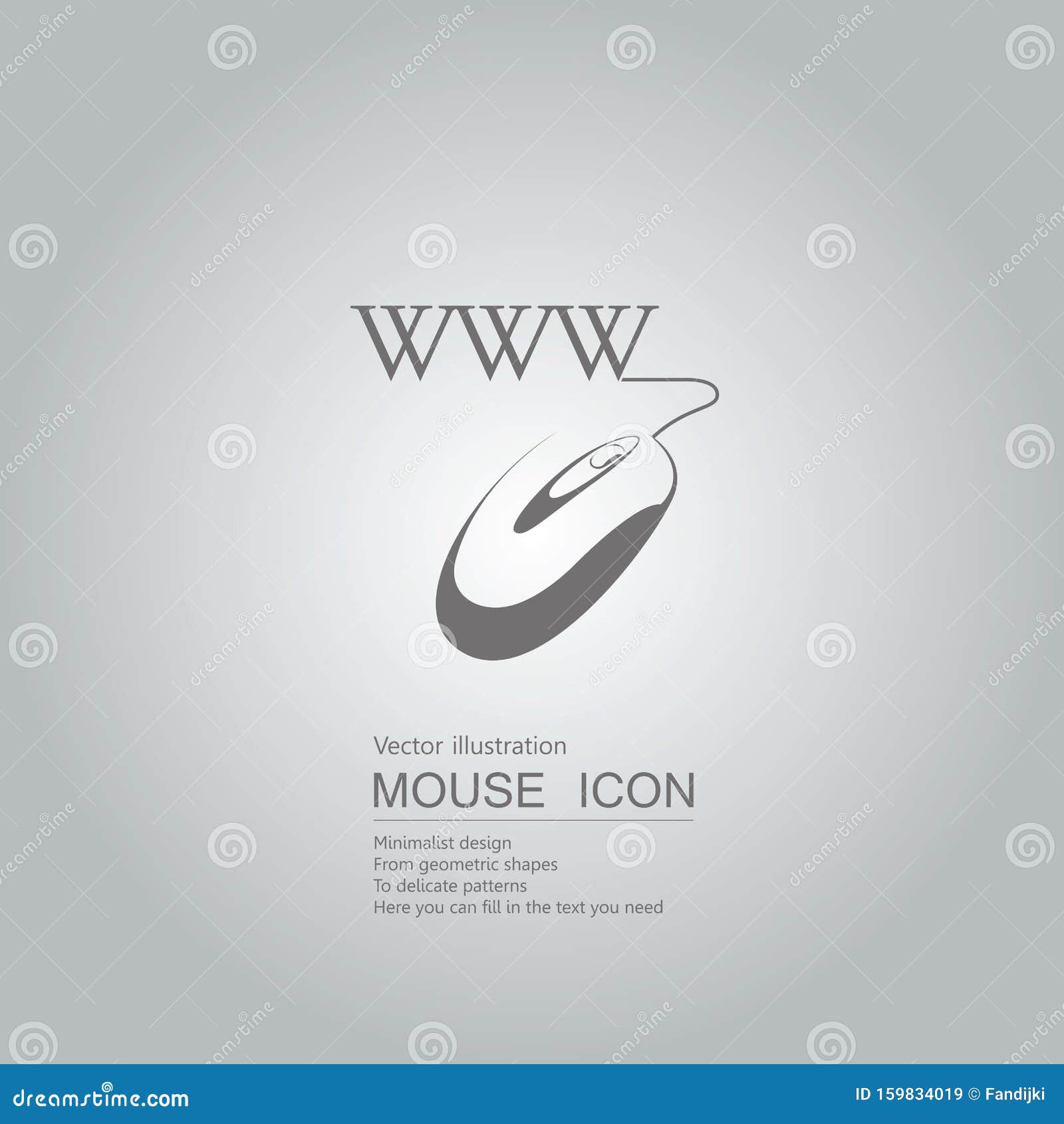 Mouse creative design. stock vector. Illustration of text - 159834019