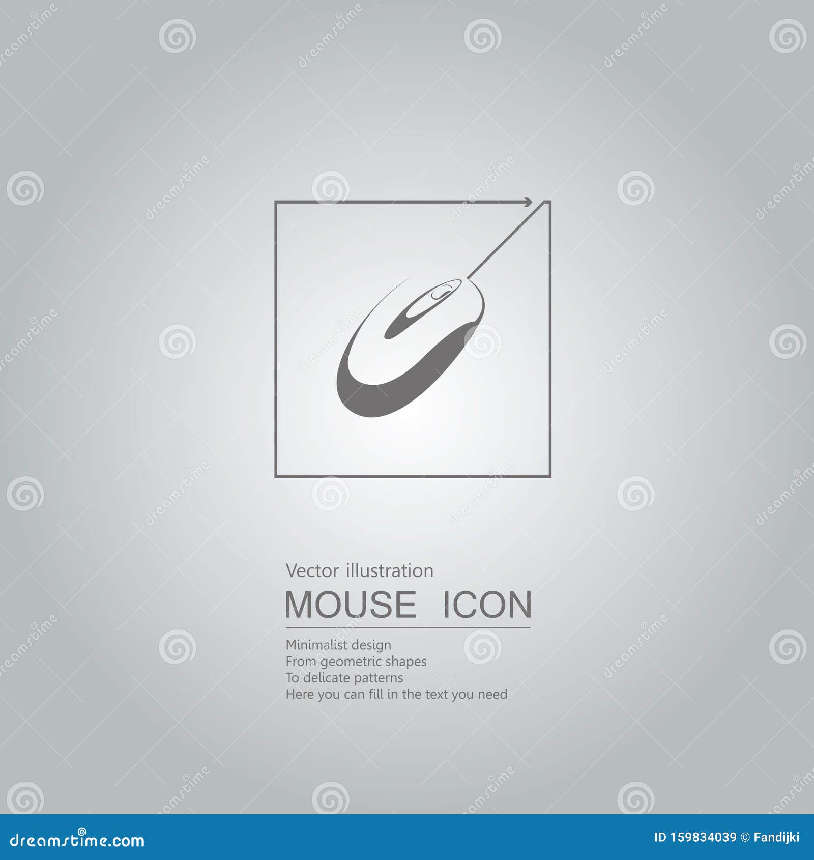 Mouse creative design. stock vector. Illustration of computer - 159834039