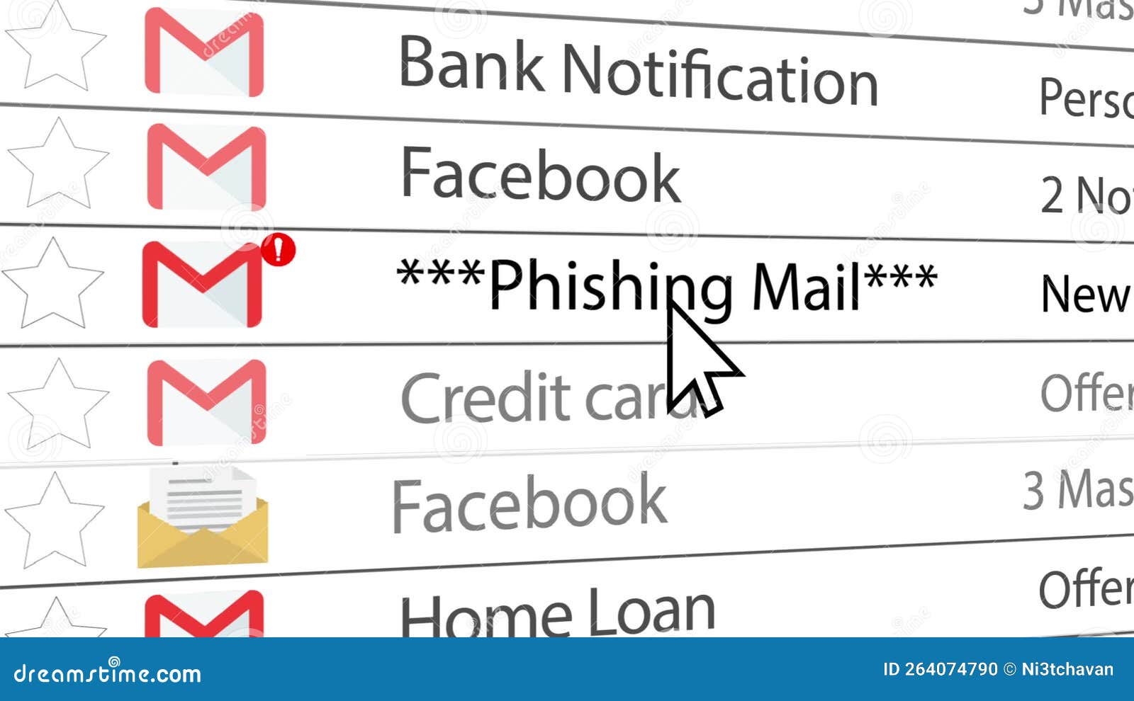 Mouse Cursor Deleting Phishing Mail. 4 Stock Footage - Video of office ...