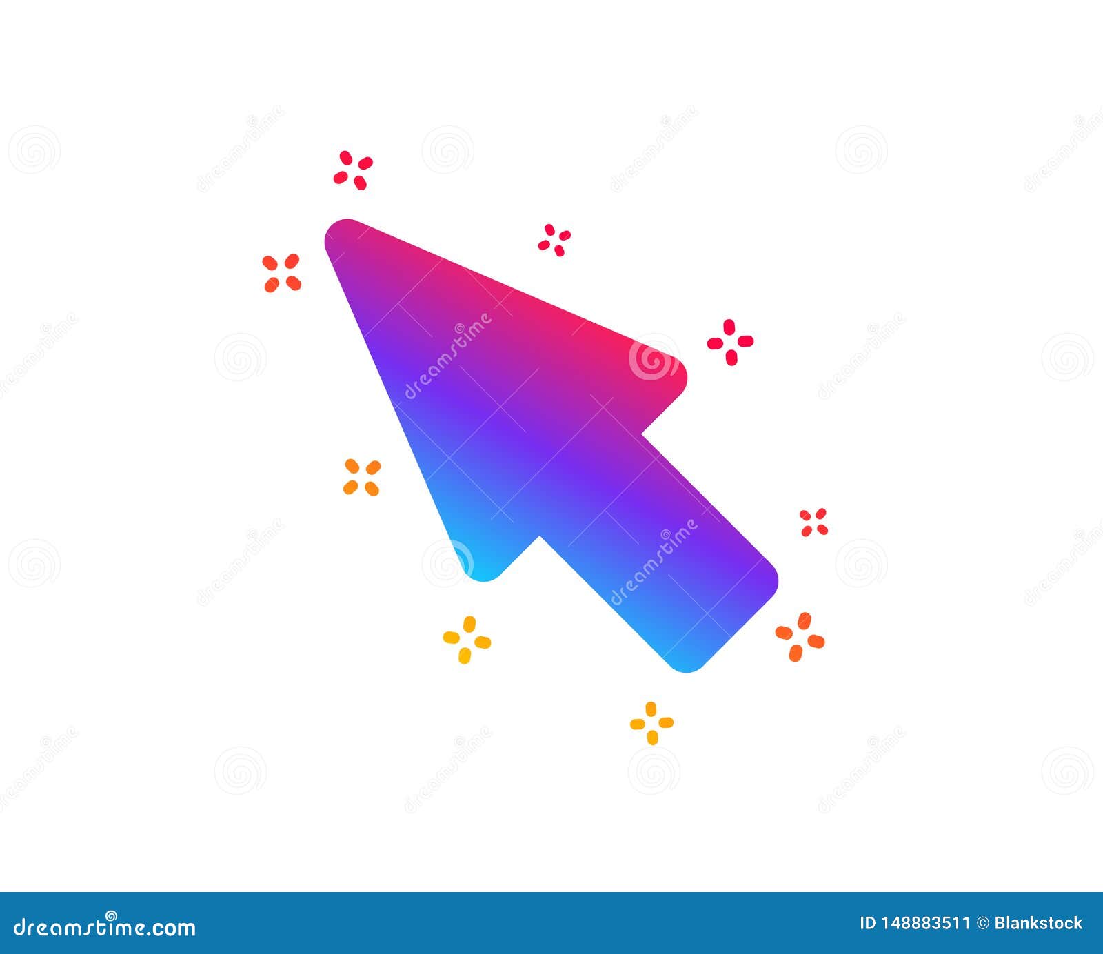 Mouse Cursor Icon. Pointer Sign. Vector Stock Vector - Illustration of ...