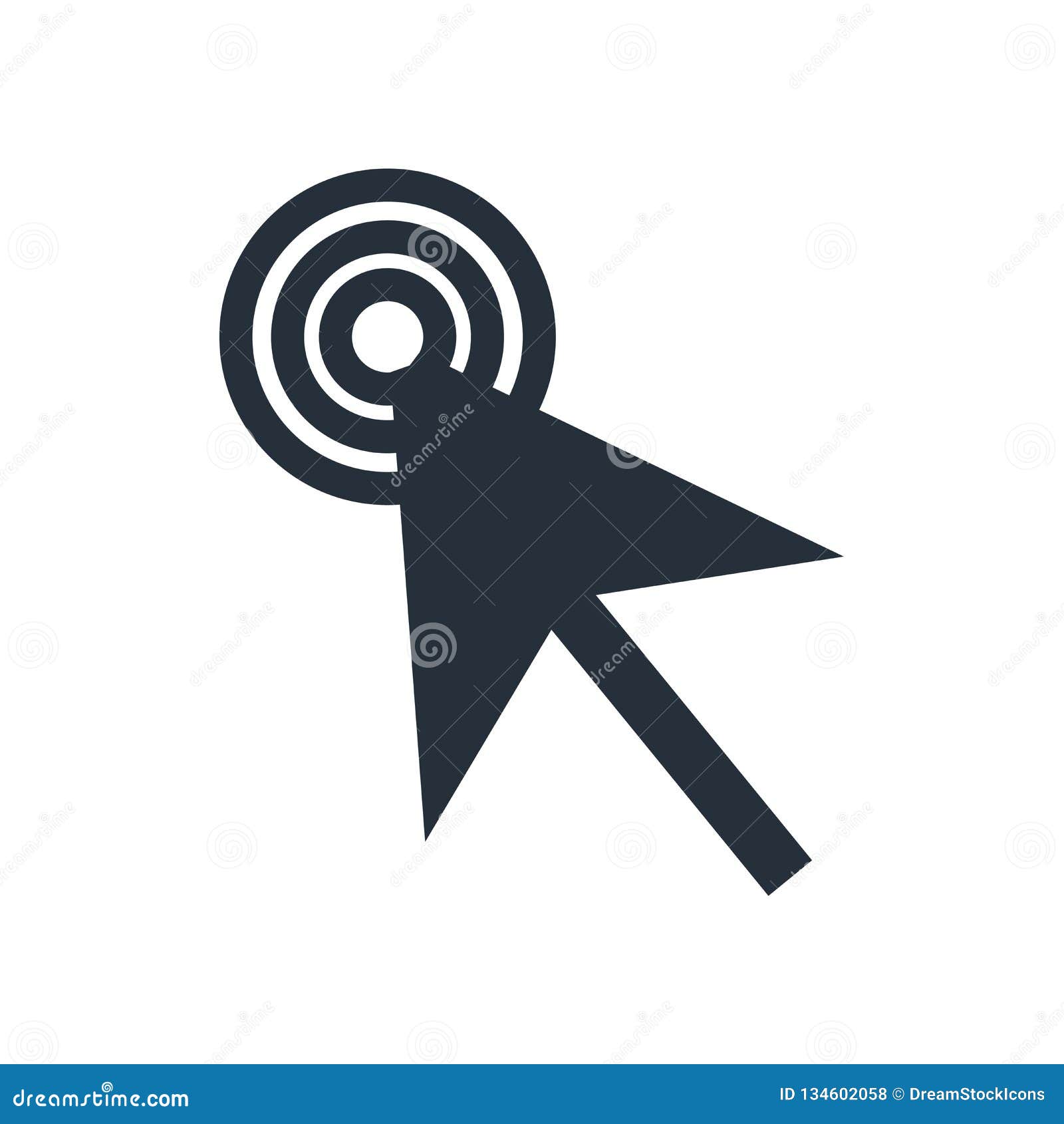 Mouse Cursor Icon Vector Sign and Symbol Isolated on White Background ...