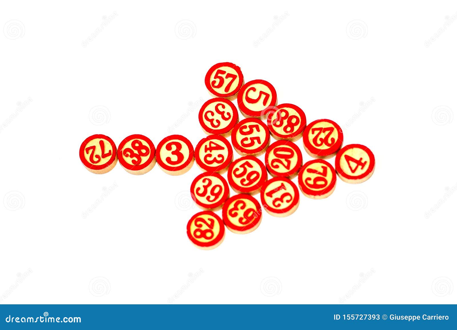 Mouse Cursor Made with Bingo Numbers. Stock Image - Image of money ...