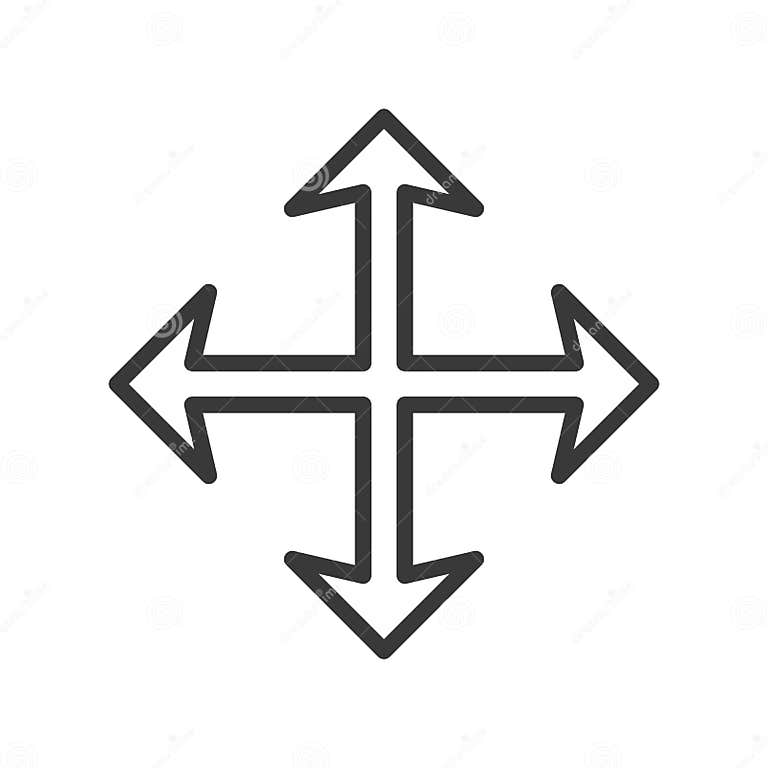 Mouse Cursor Move Icon Vector Stock Vector - Illustration of design ...