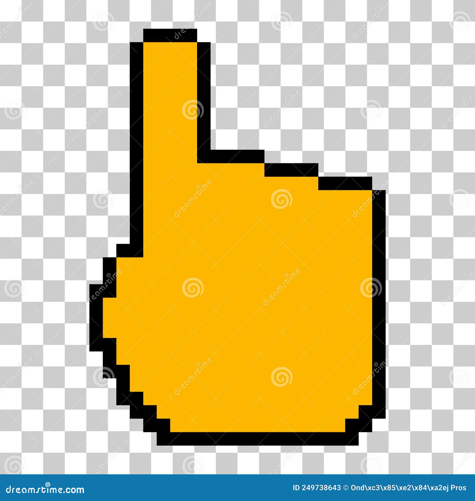 Mouse Cursor Pixel Icon, Web Click Symbol, Computer Pointer Vector ...