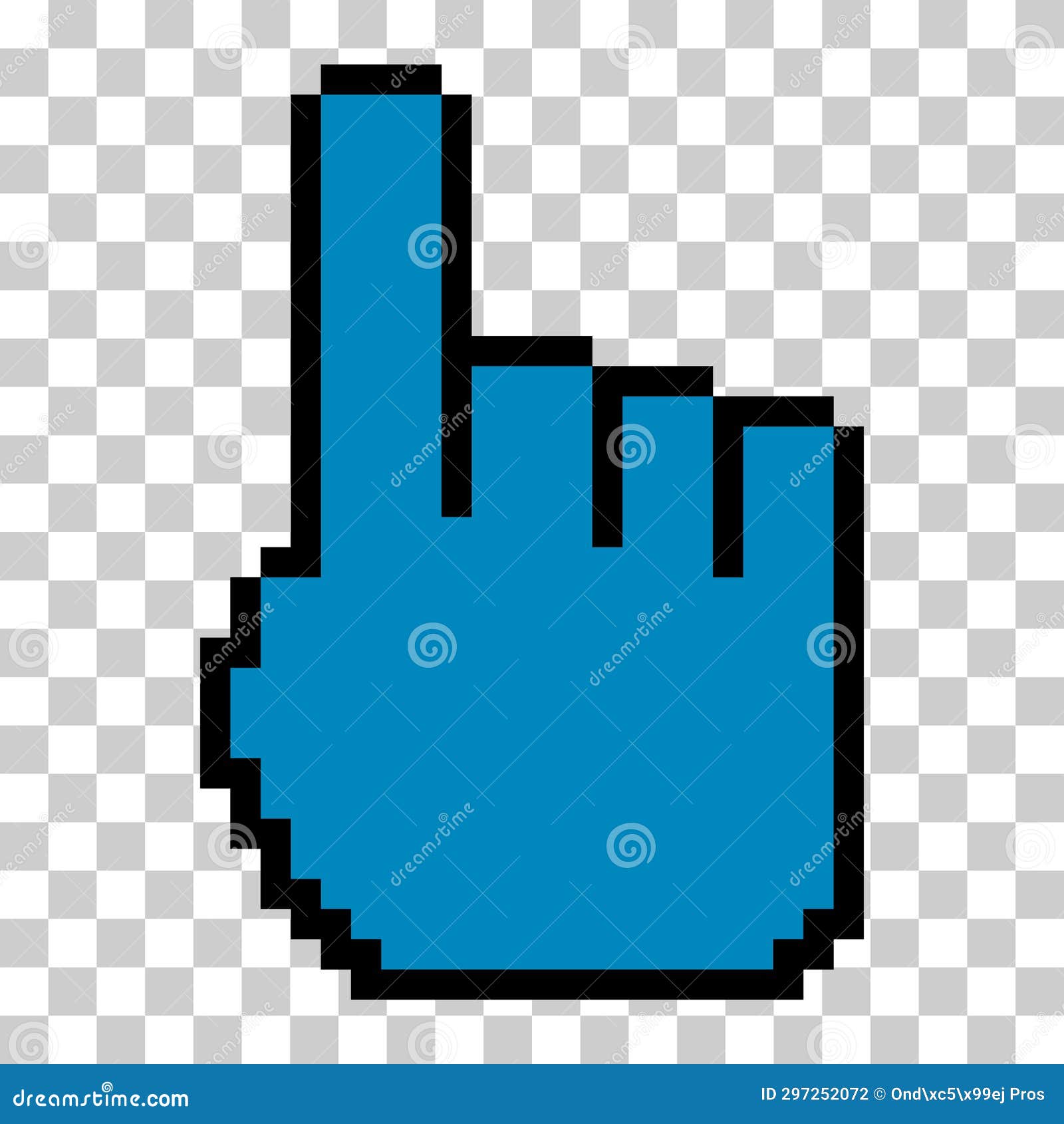 Mouse Cursor Pixel Icon Web Click Symbol Computer Pointer Vector