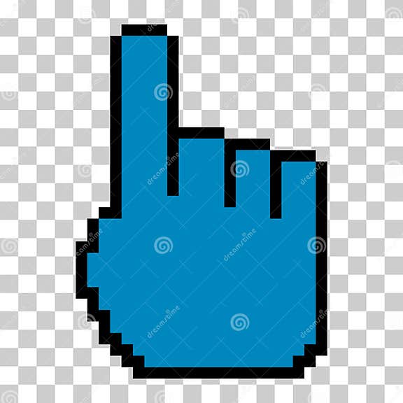 Mouse Cursor Pixel Icon Web Click Symbol Computer Pointer Vector