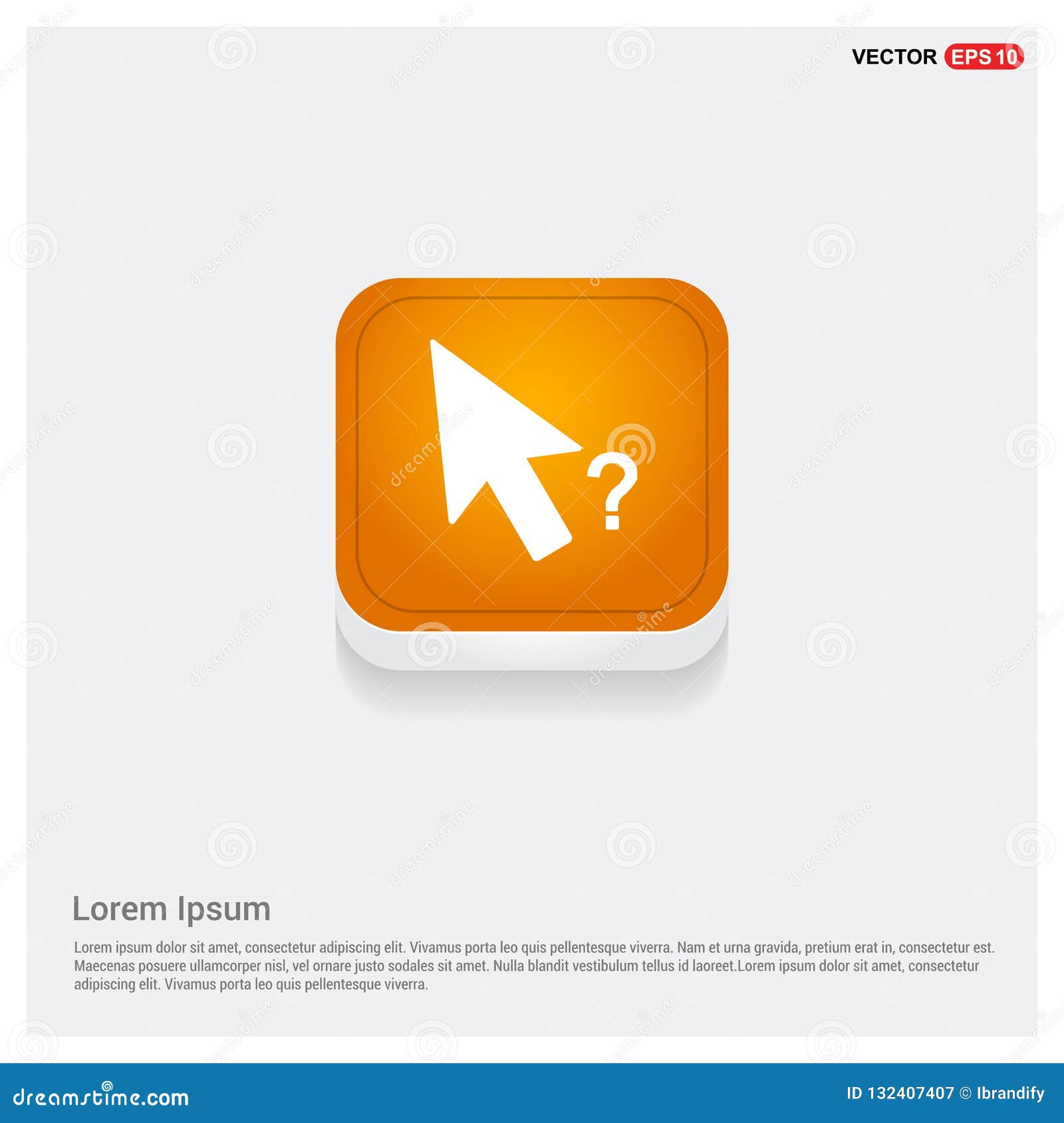 Mouse cursor question icon stock vector. Illustration of outline ...