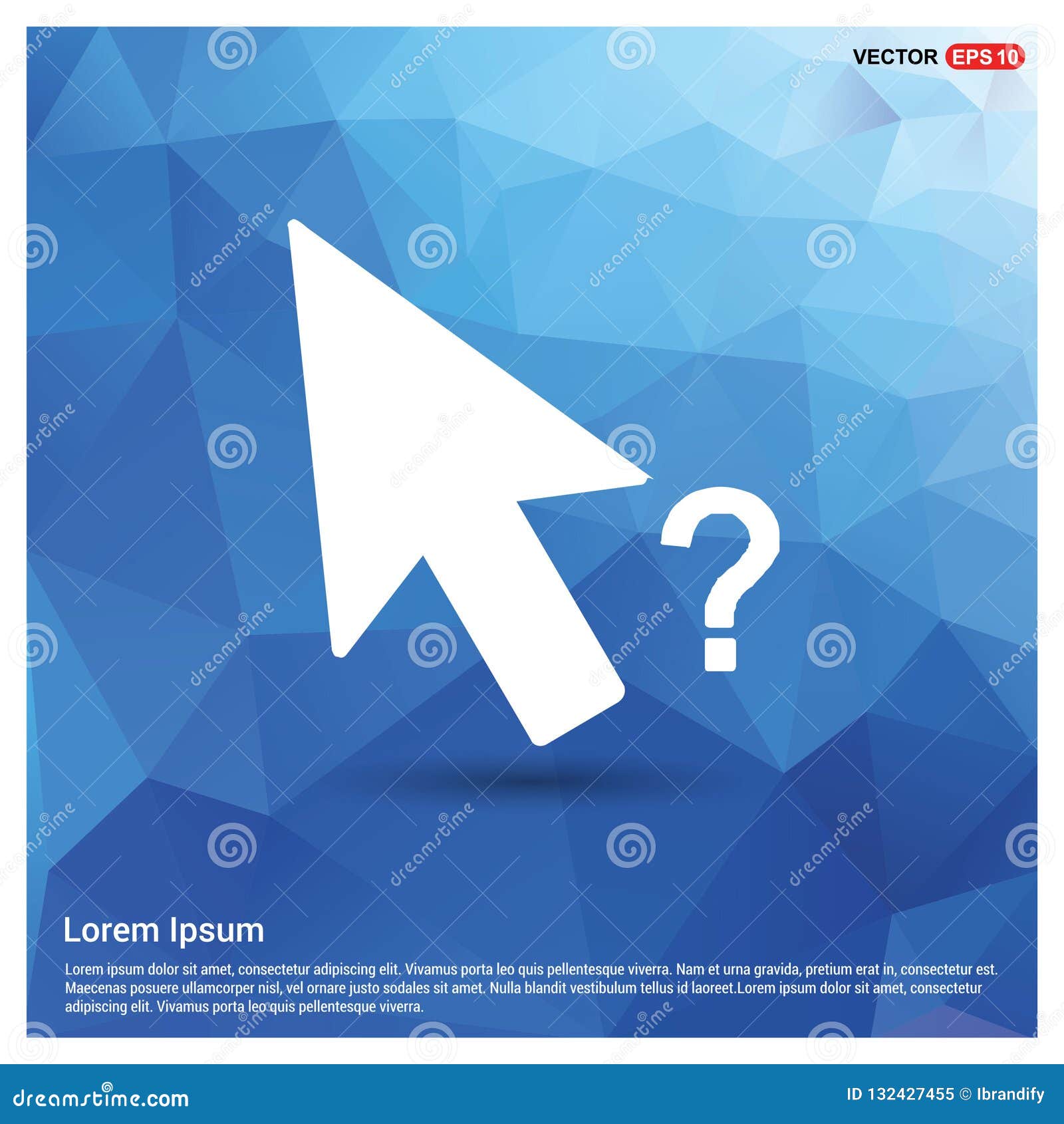 Mouse cursor question icon stock vector. Illustration of cursor - 132427455
