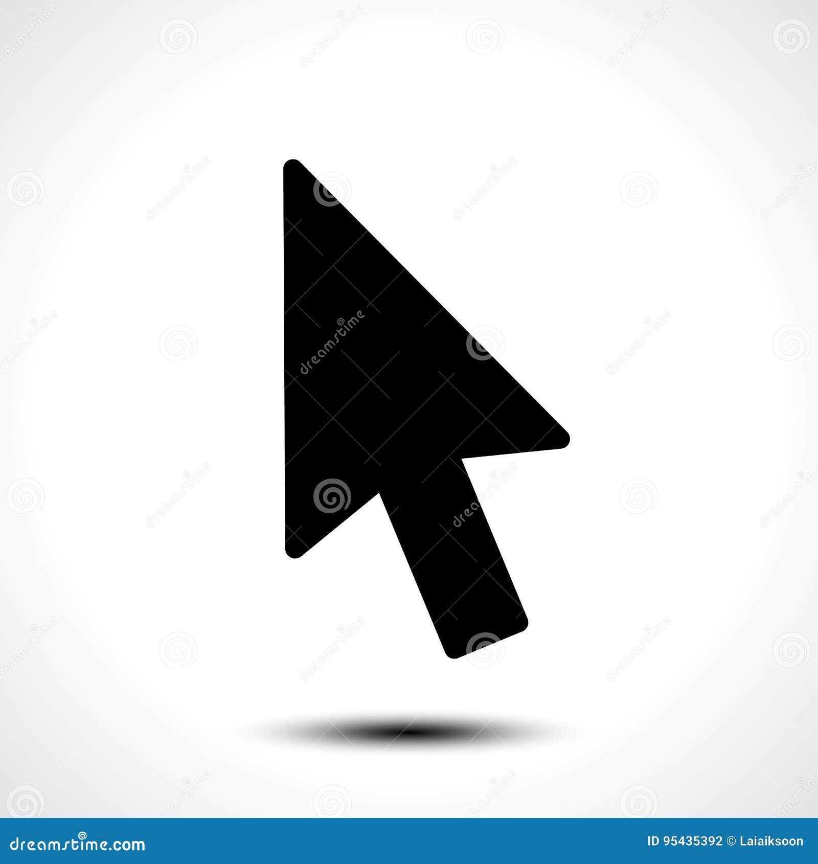 Mouse Cursor Sign Icon Stock Vector Illustration Of Silhouette 95435392