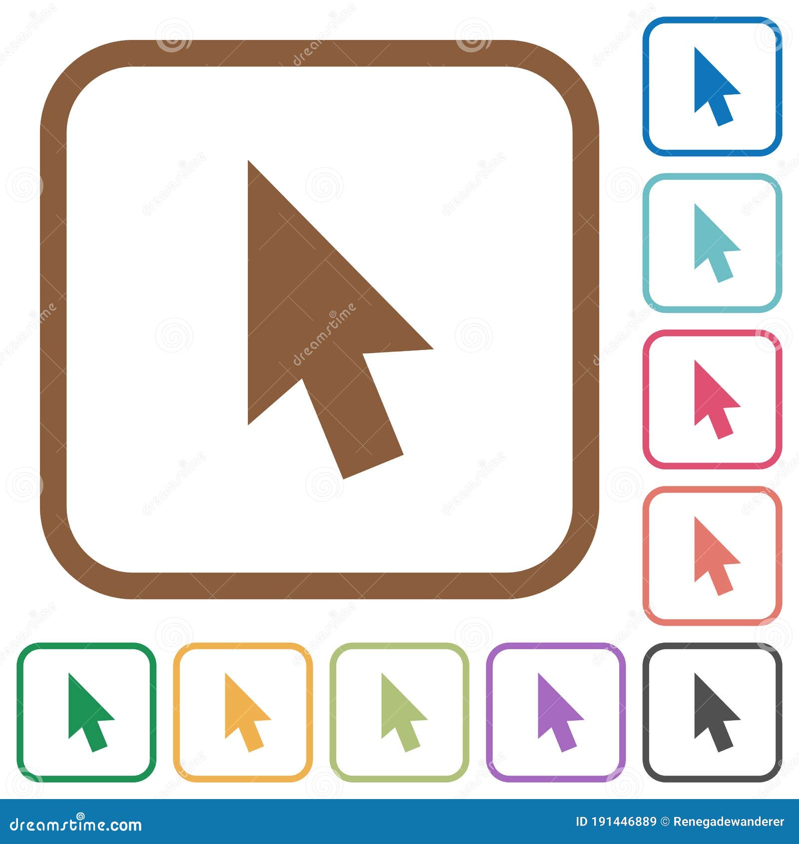 Mouse cursor simple icons stock vector. Illustration of choosing ... Mouse cursor simple icons stock vector. Illustration of choosing ...
