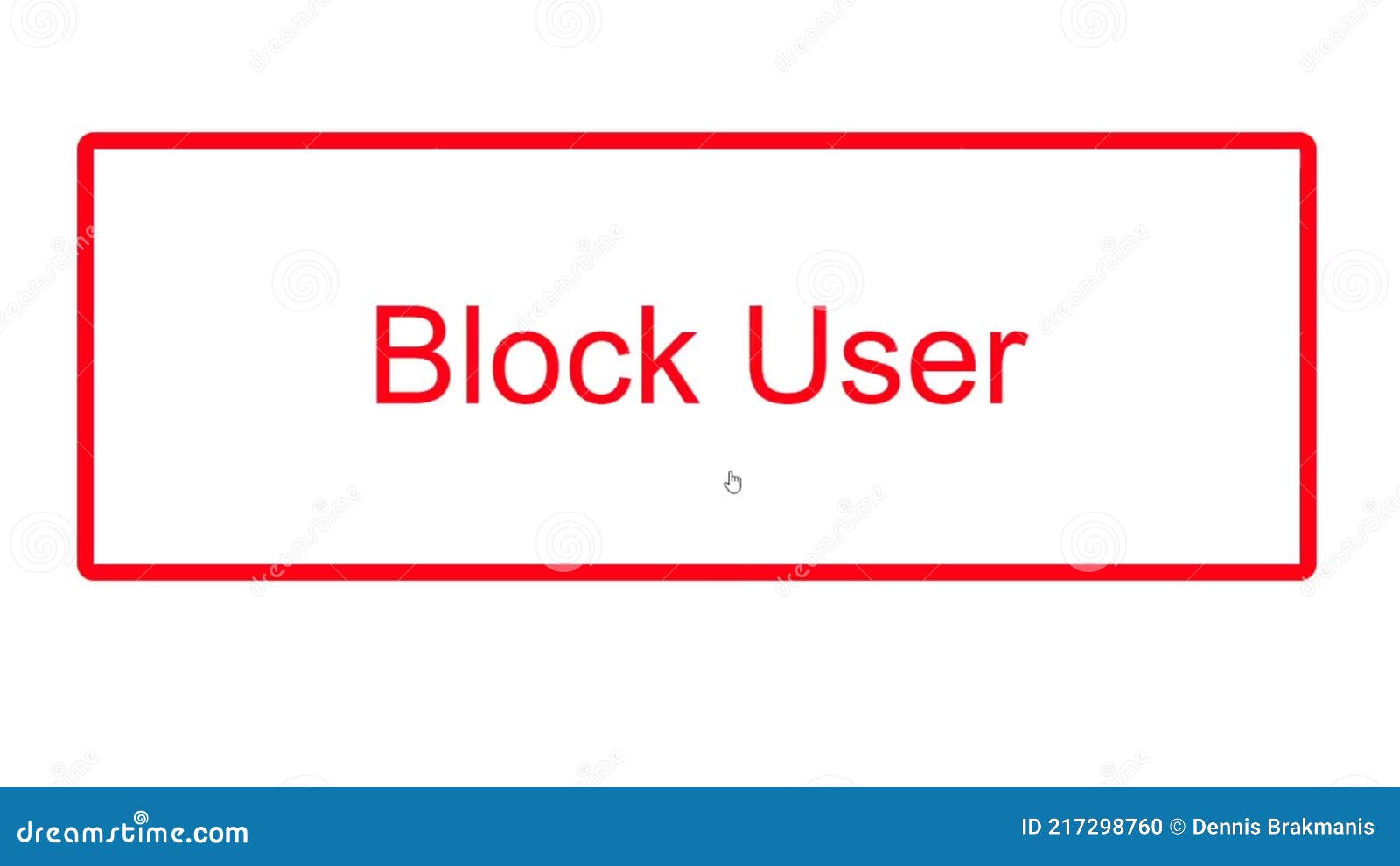 Mouse Cursor Slides Over And Clicks Block User On Social Web Page