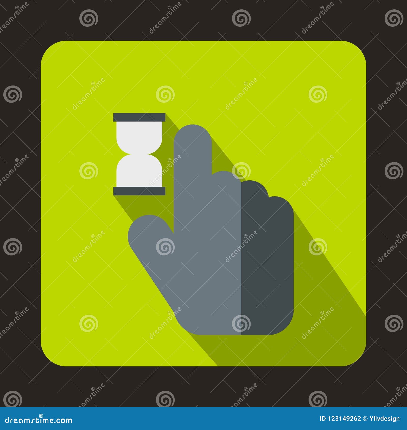 Mouse Cursor Waiting Icon, Flat Style Stock Illustration - Illustration ...