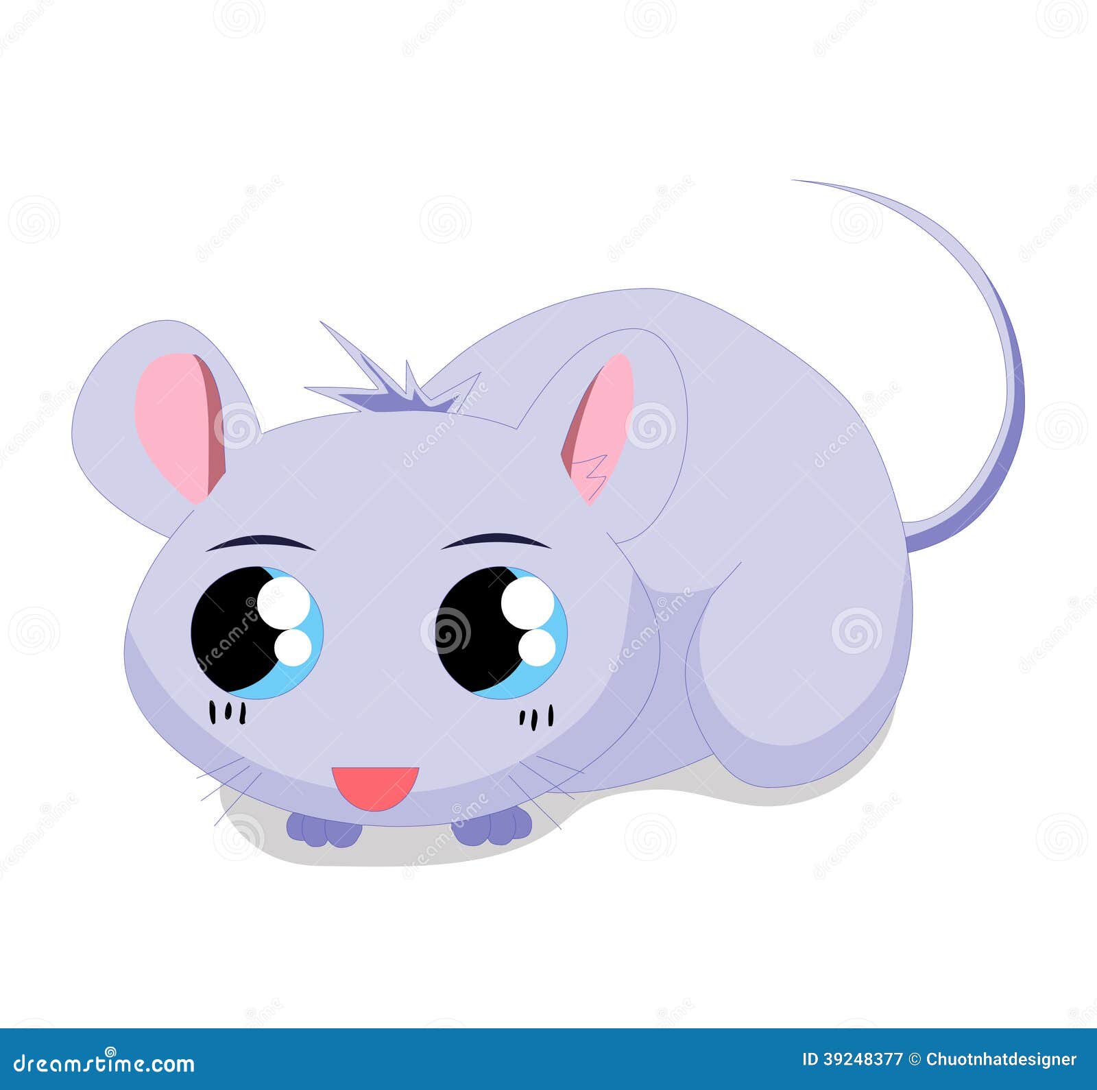 Mouse so cute stock vector. Illustration of isolated - 39248377