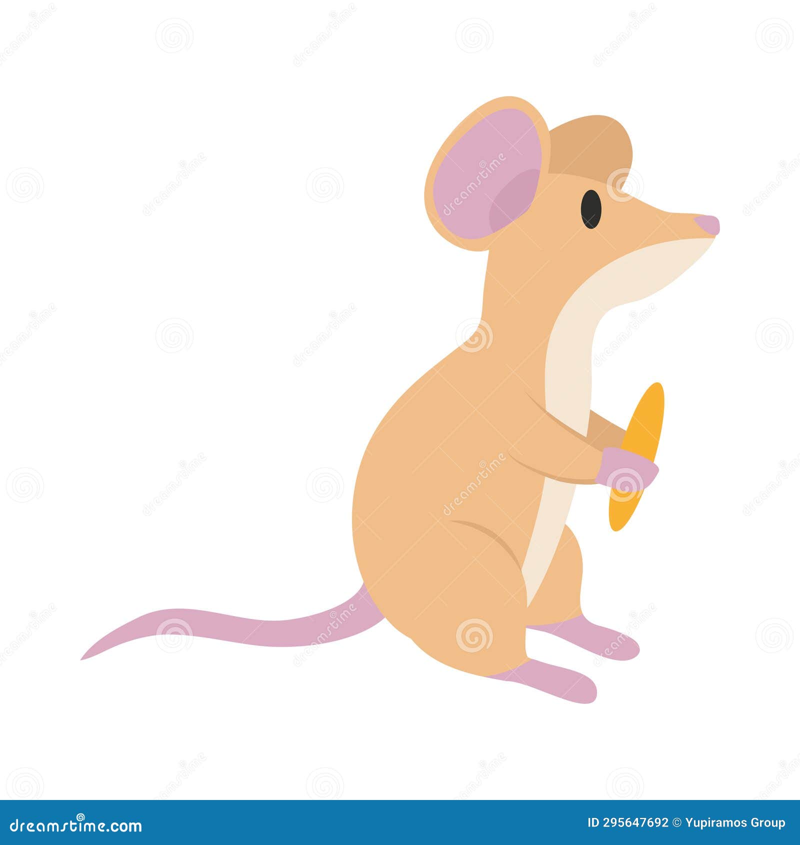 Mouse cute illustration stock vector. Illustration of american - 295647692
