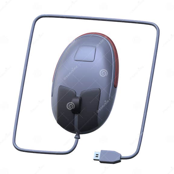 Mouse 3D Icon stock illustration. Illustration of hardware - 351387148