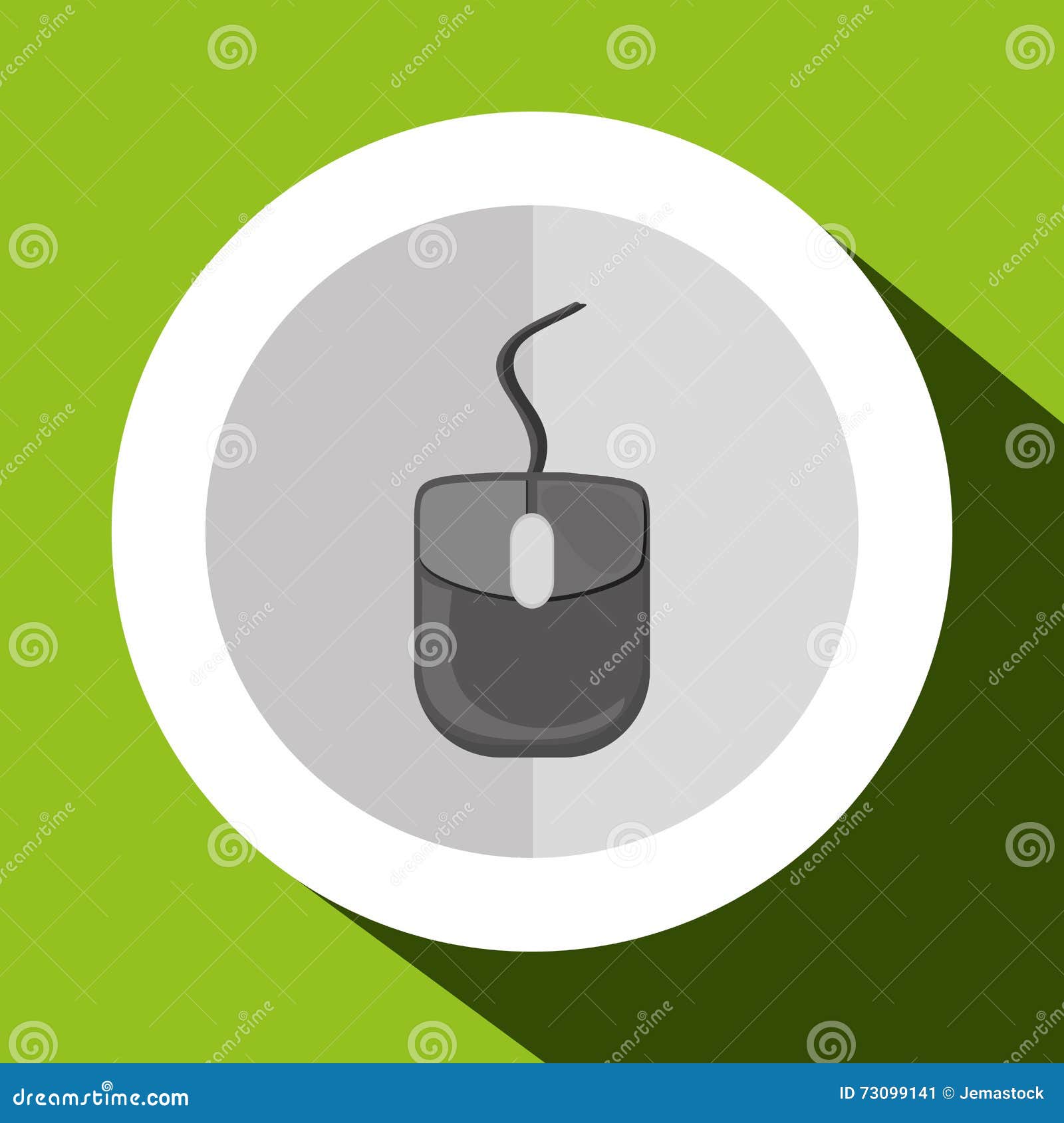 Mouse Design. Gadget Icon. Flat Illustration, Graphic Stock ...