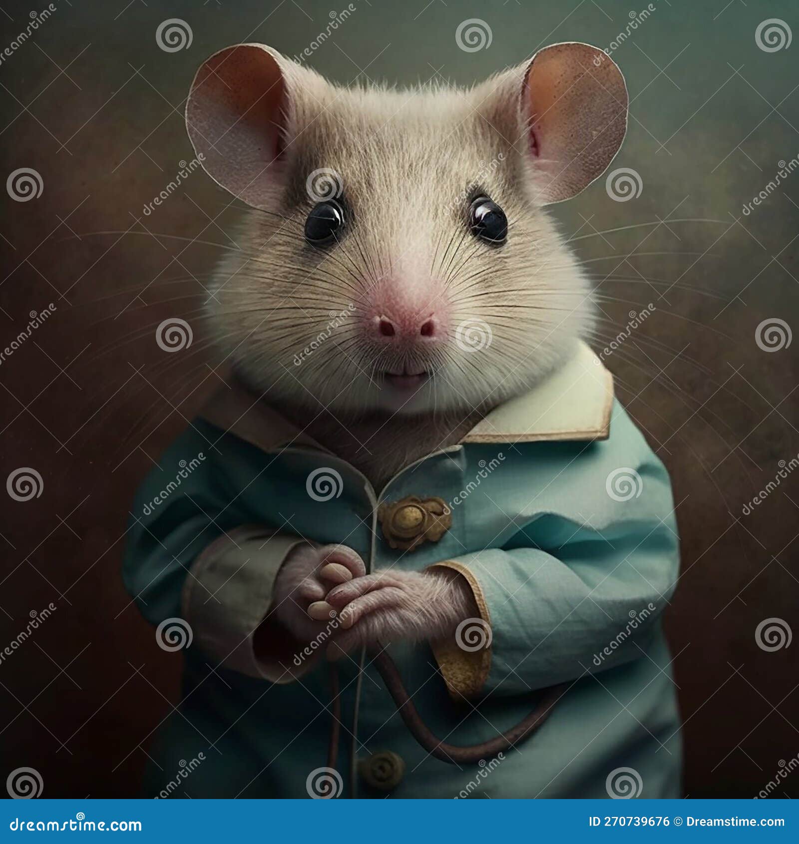 Mouse in a doctor uniform stock illustration. Illustration of lifestyle ...