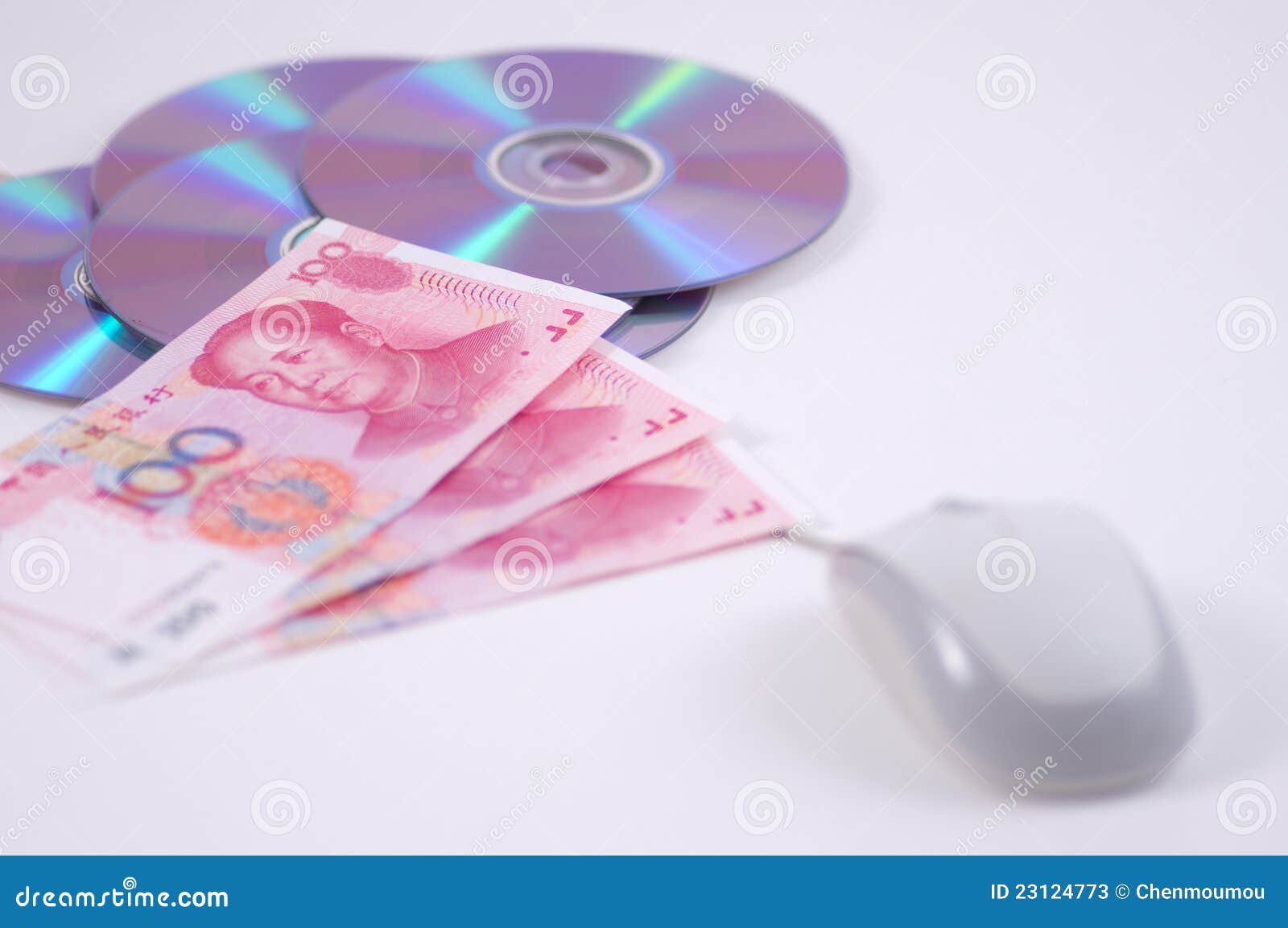 Mouse dvd and rmb stock image. Image of mouse, commerce - 23124773