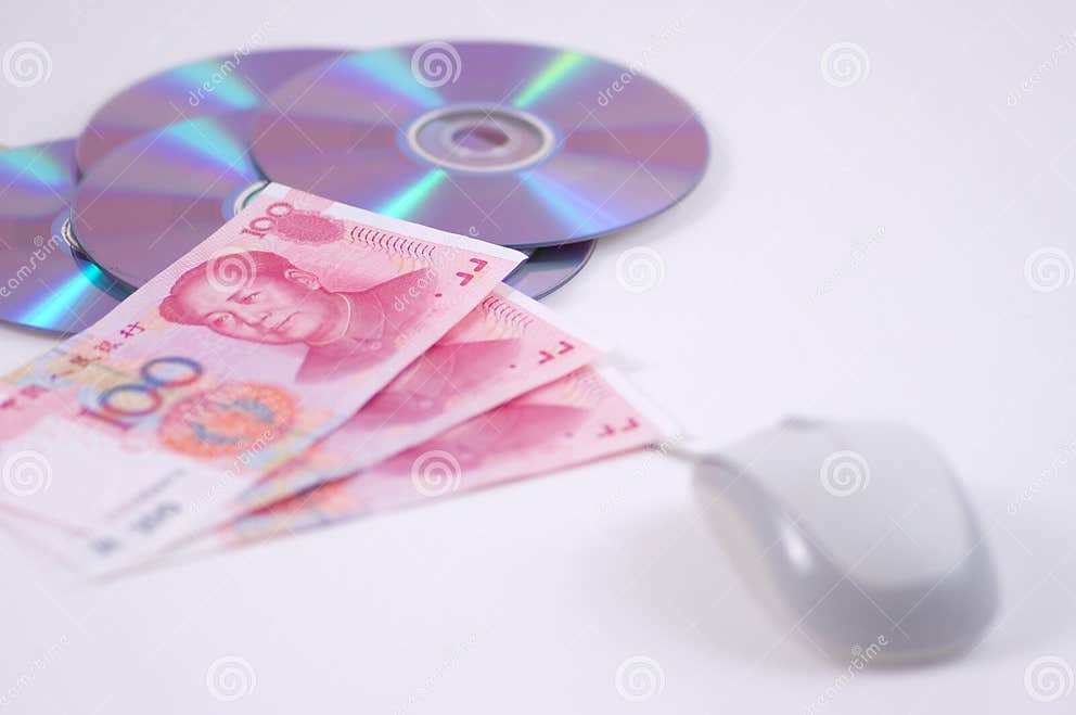 Mouse dvd and rmb stock image. Image of mouse, commerce - 23124773