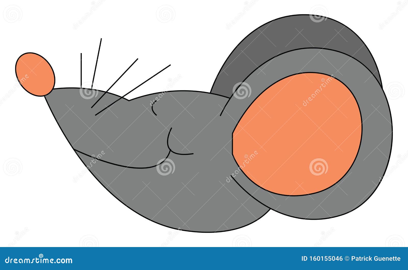 Mouse Face Smiling Illustration Vector Stock Vector - Illustration of ...